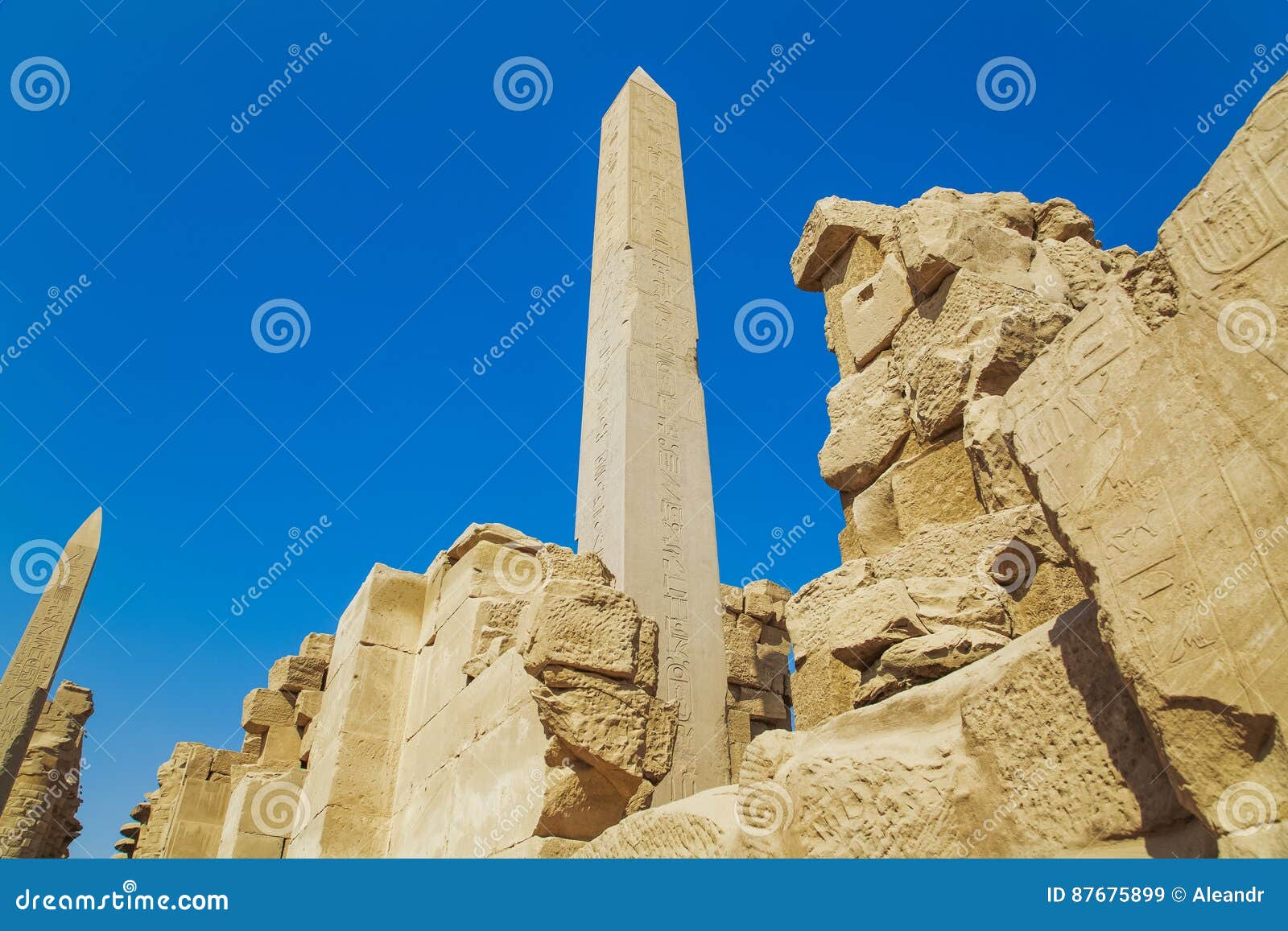 Forntida Karnak Tempel I Luxor, Egypten Redaktionell Fotografering för ...