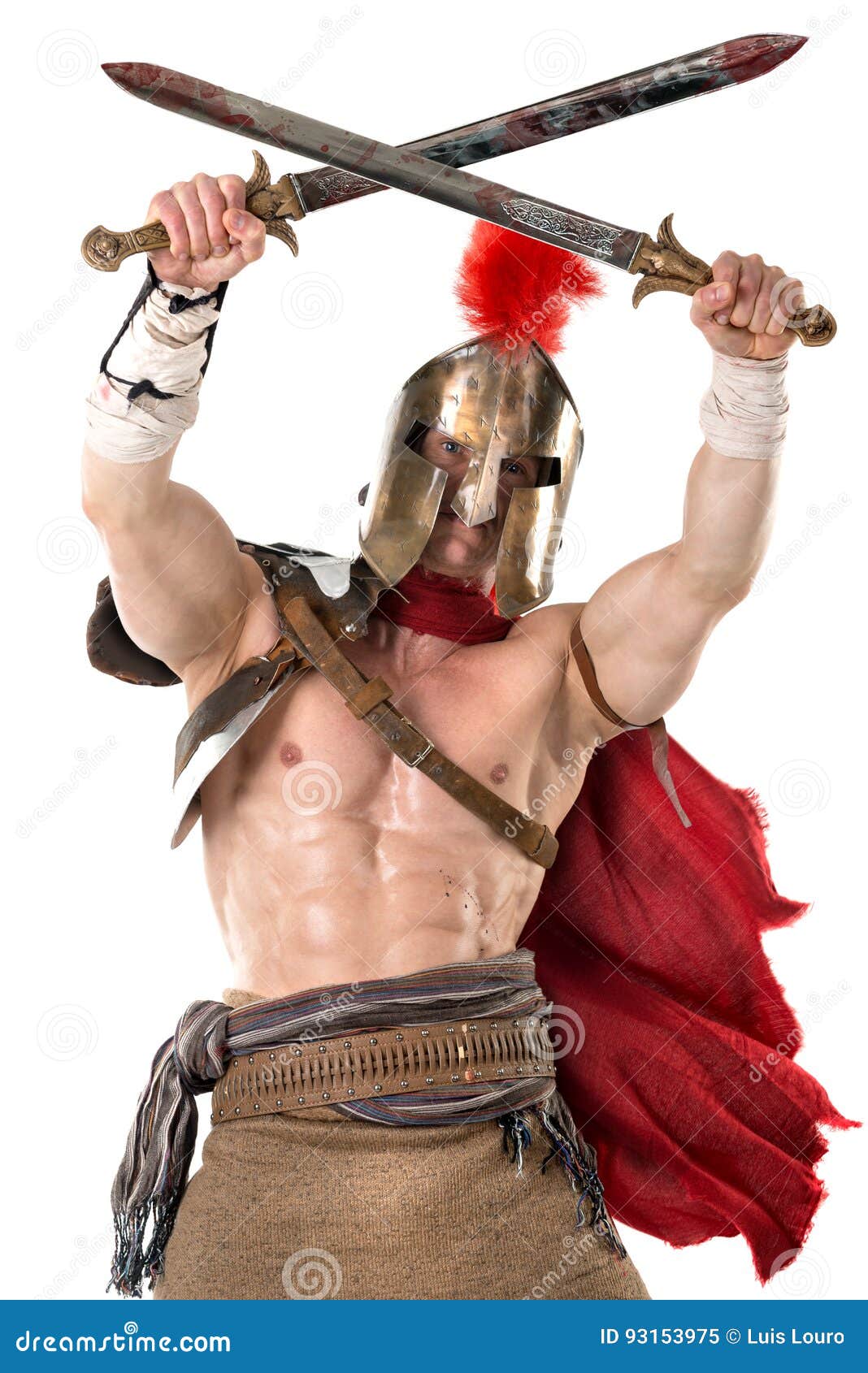 Forntida Soldat Eller Gladiator Fotografering för Bildbyråer - Bild av ...