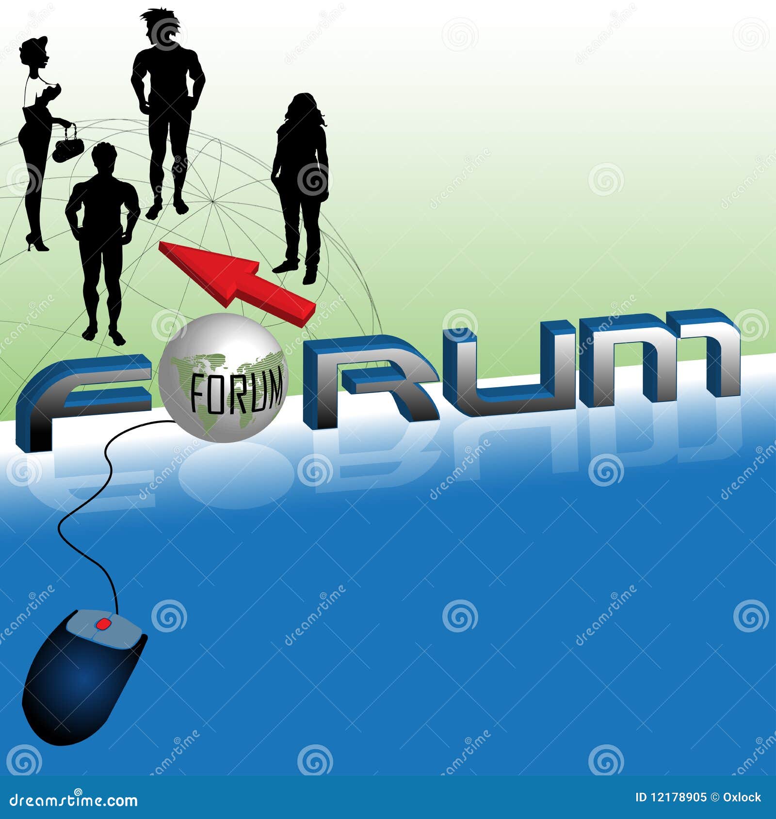 Foro ilustración del vector. Ilustración de comentario - 12178905