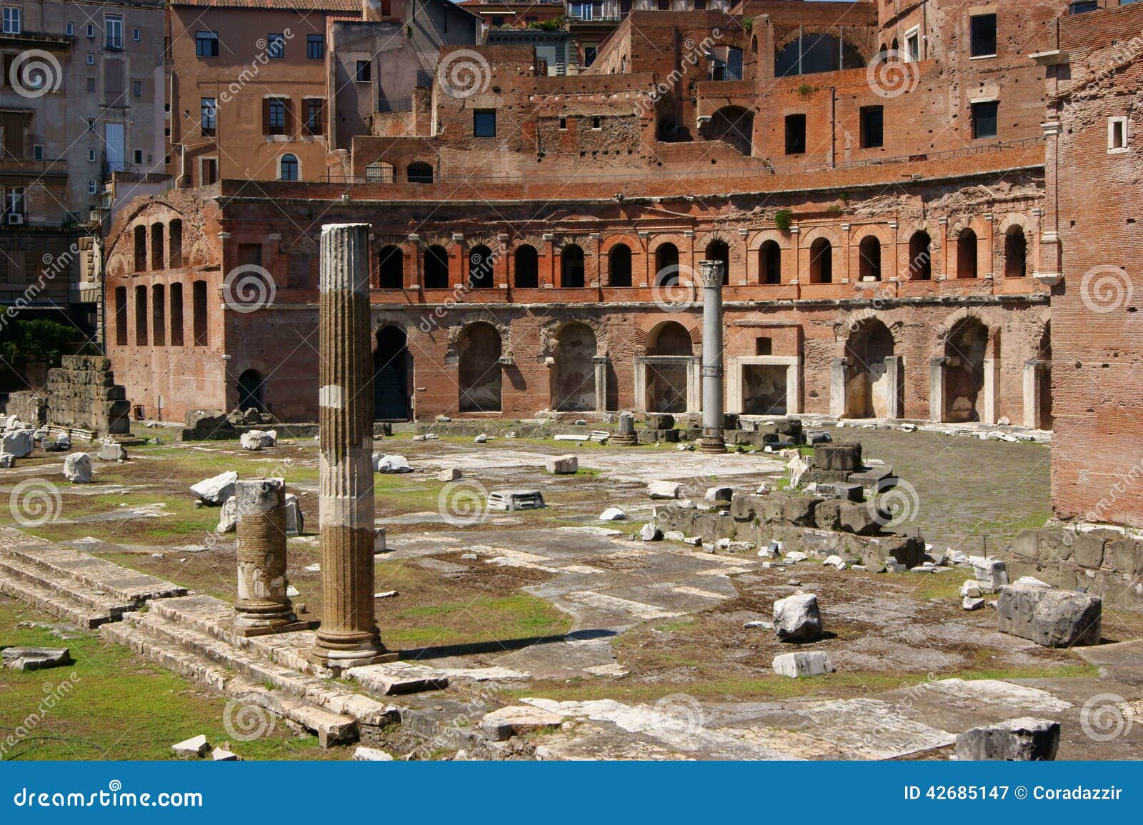 Foro di Augusto immagine stock. Immagine di neath, quadrato - 42685147