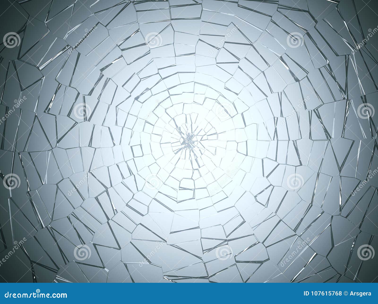 Foro Di Pallottola: Pezzi Di Vetro Trasparente Rotto Illustrazione di ...