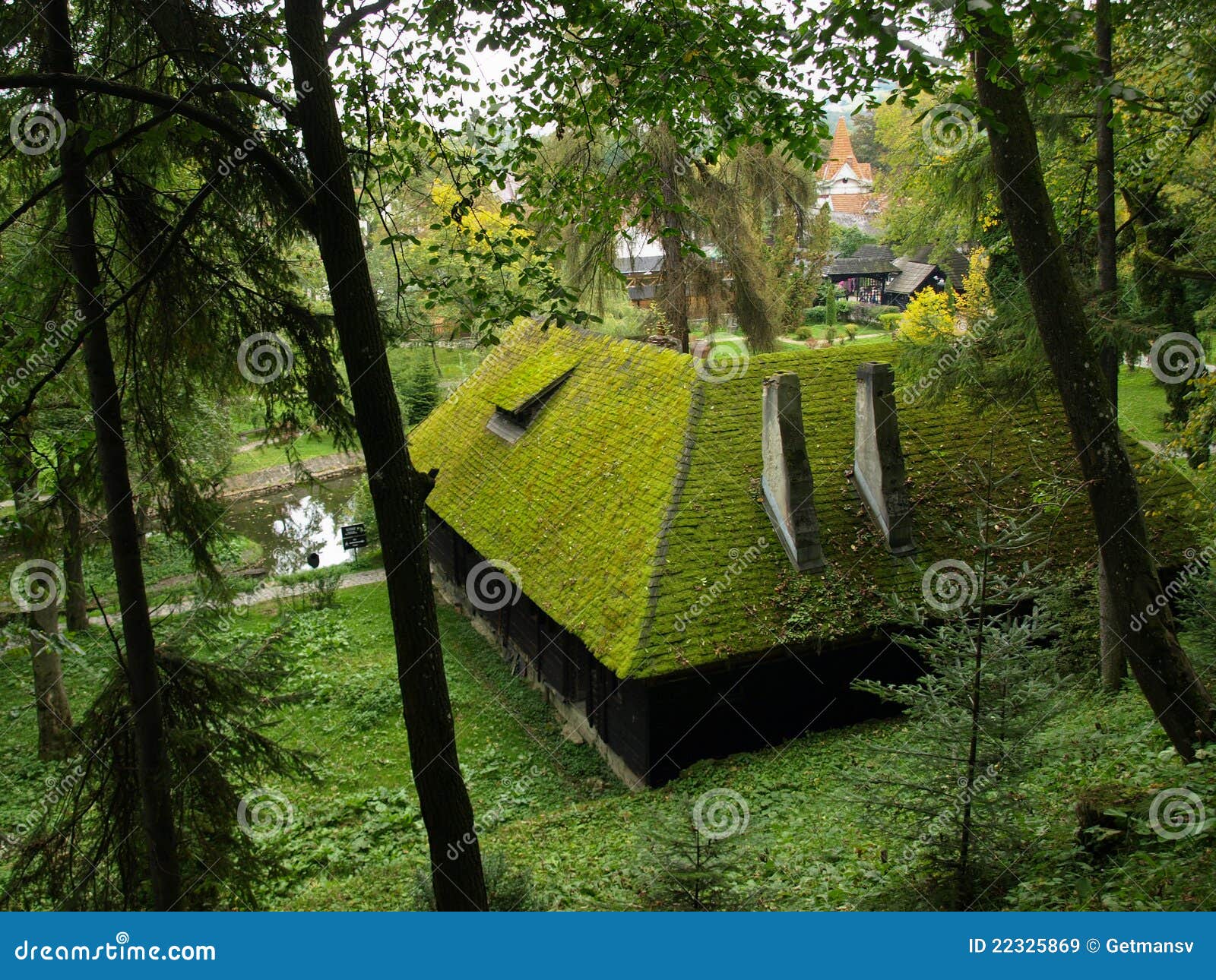 Forrest house stock image. Image of green, cottage, wood - 22325869