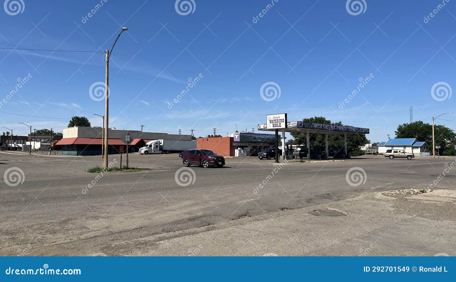 Old Town Forsyth in Montana. Stock Image - Image of north, geology ...