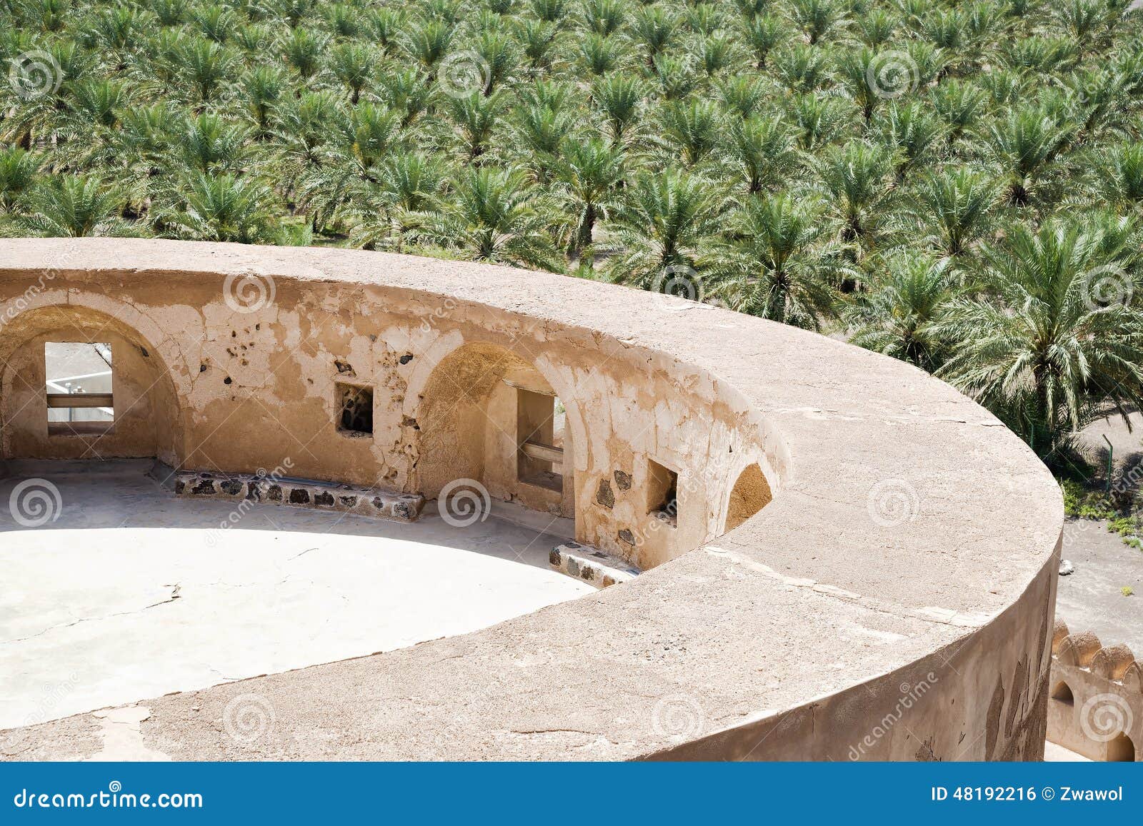Fort al Jabreen stock photo. Image of medieval, islamic - 48192216