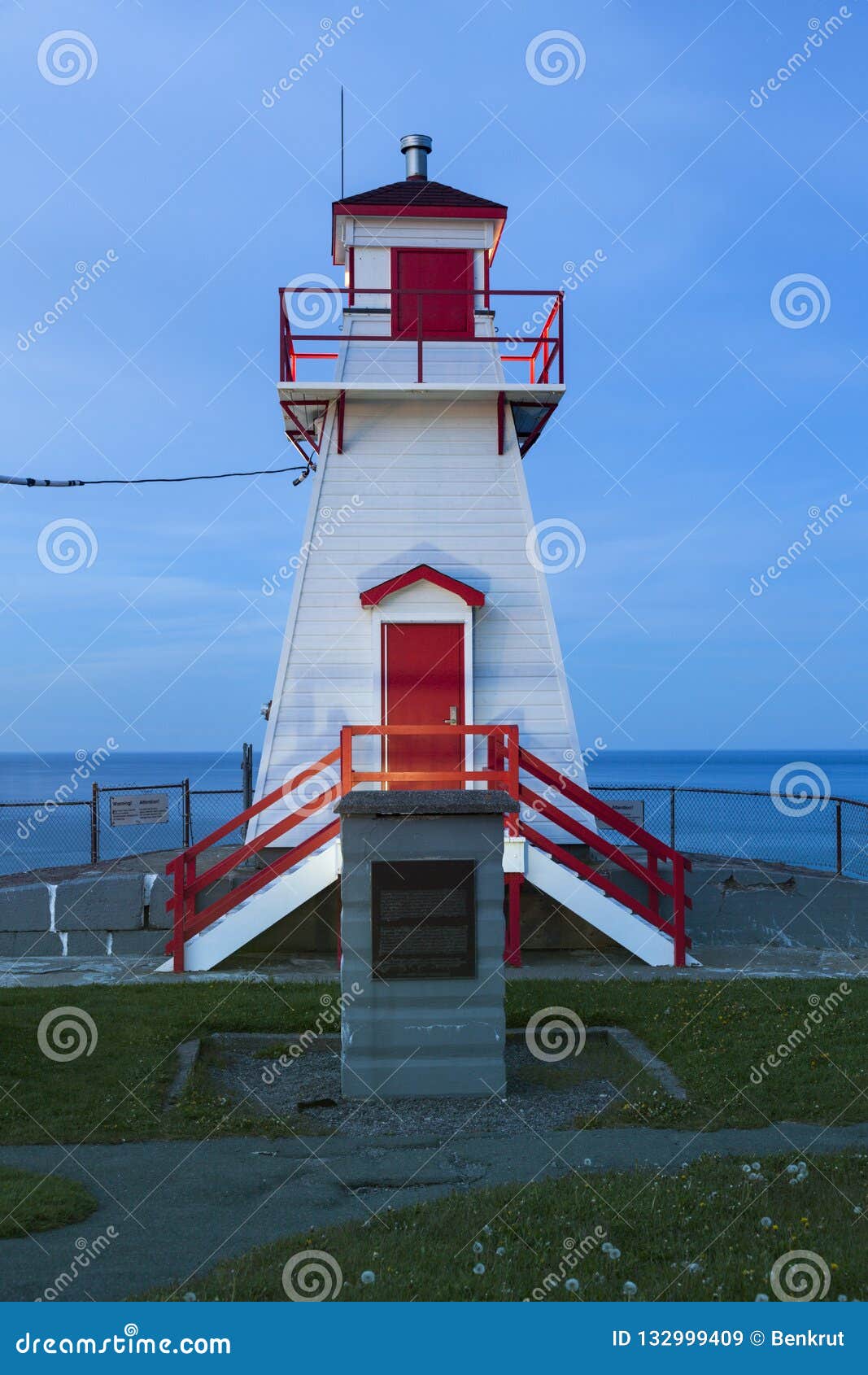 Fort Amherst Lighthouse in St. John`s Stock Image - Image of landmark ...