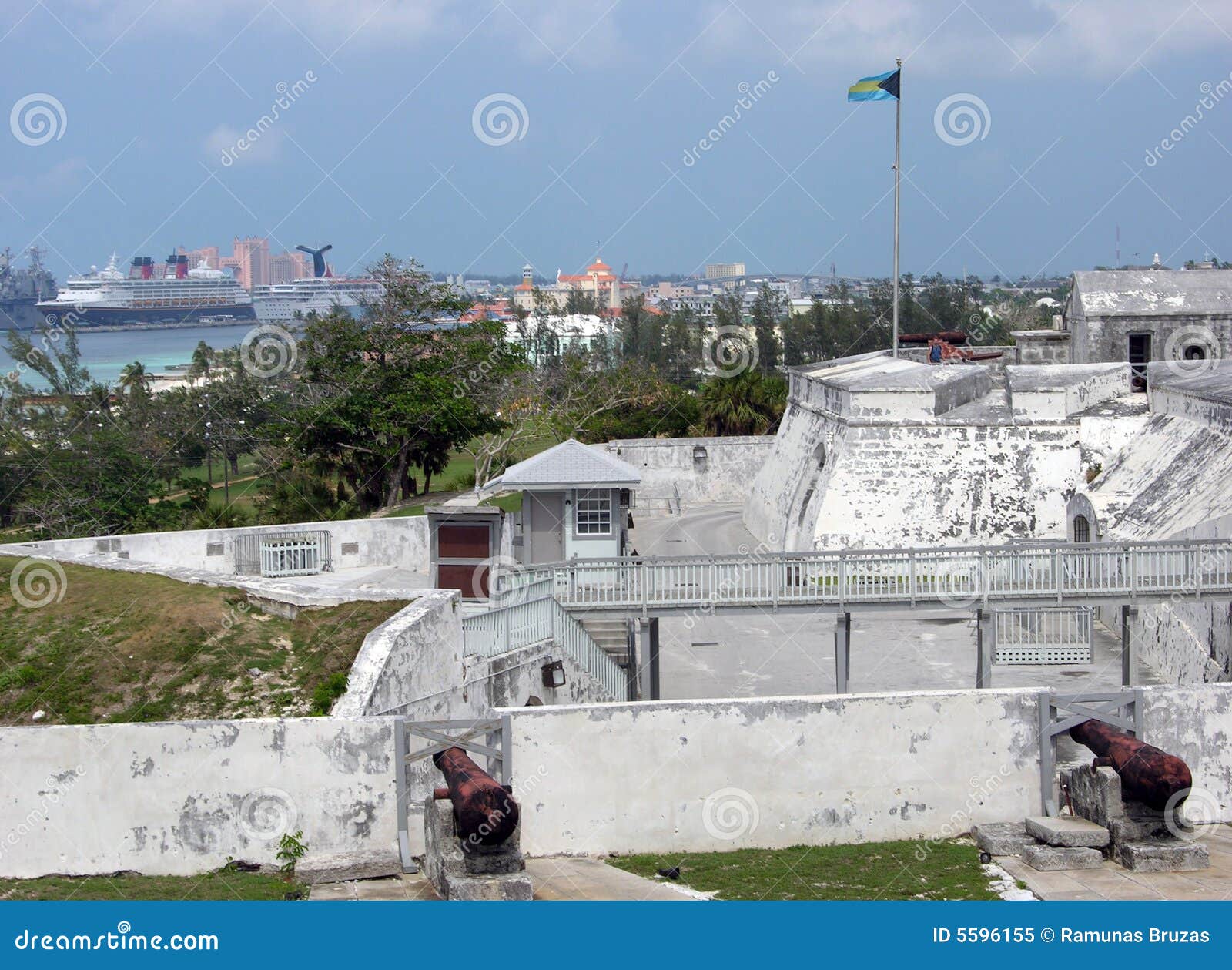The Fort of the Bahamas stock image. Image of tourism - 5596155