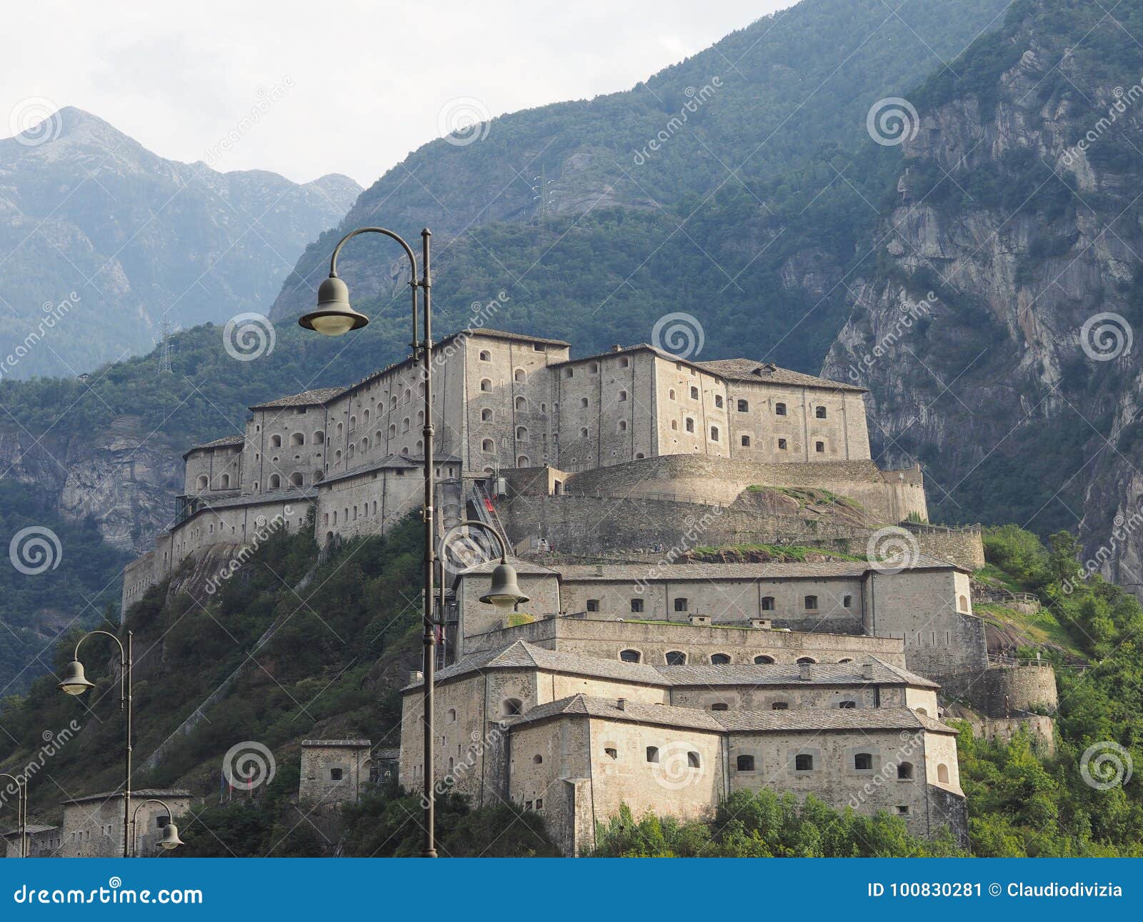 Fort in Bard stock image. Image of landmark, city, forte - 100830281