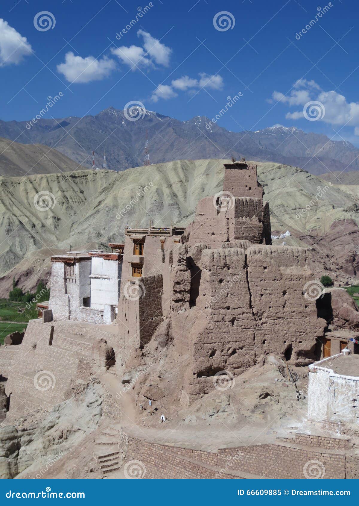 Fort Basgo, Ladakh stock image. Image of india, ancient - 66609885