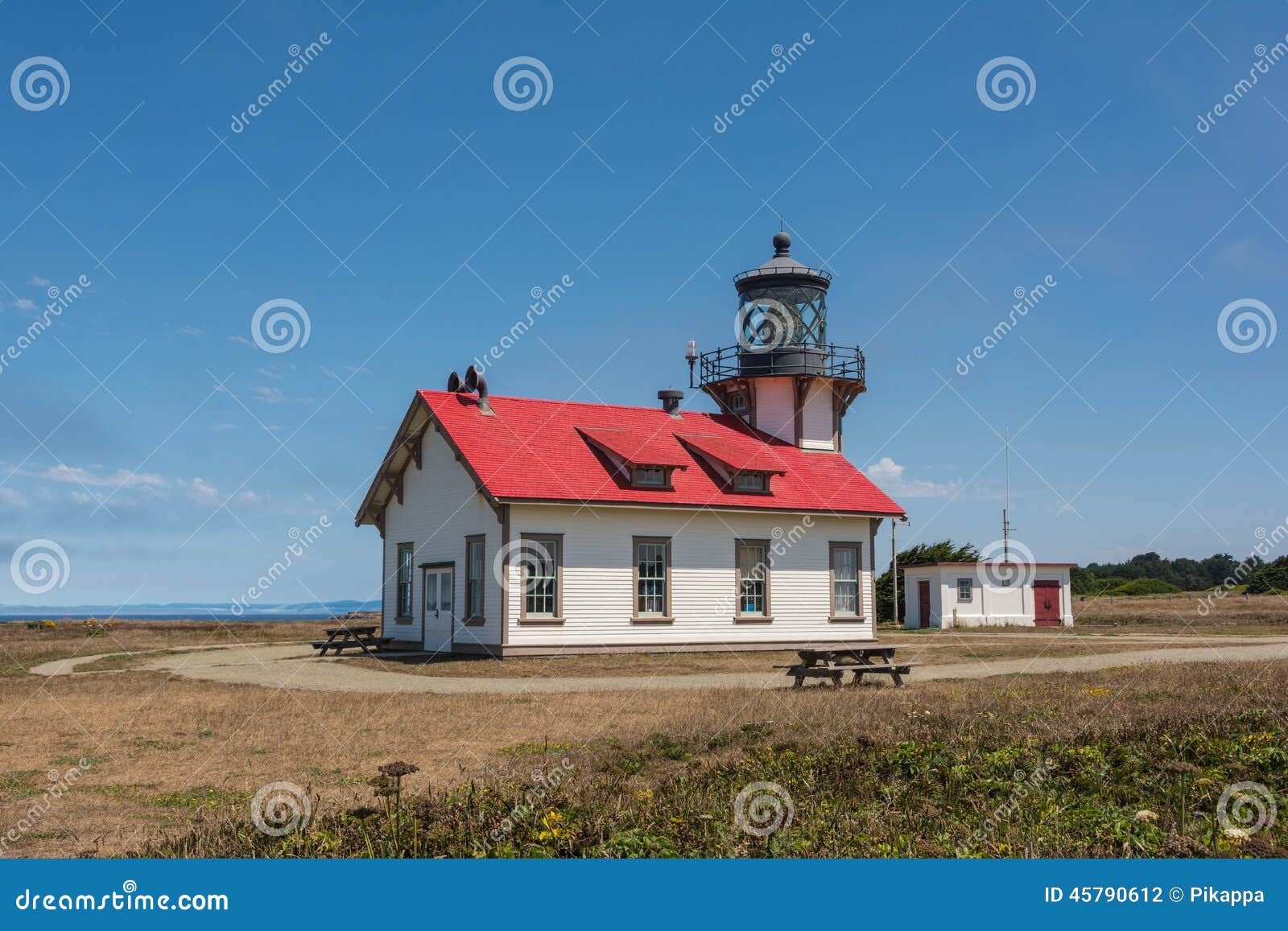 Fort Bragg, the lighthouse stock photo. Image of fort - 45790612