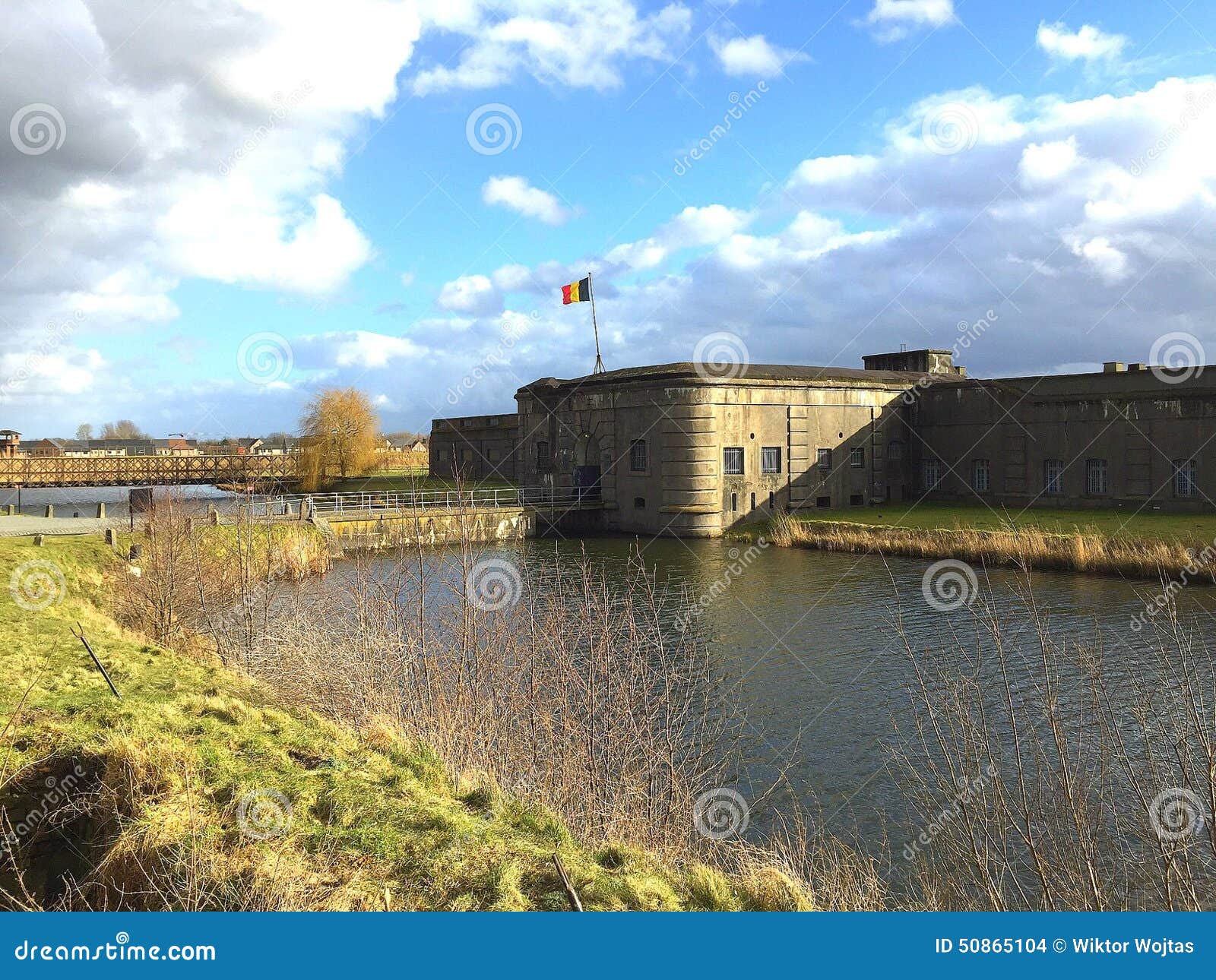 Fort Breendonk (Belgique) image stock éditorial. Image du situé - 50865104