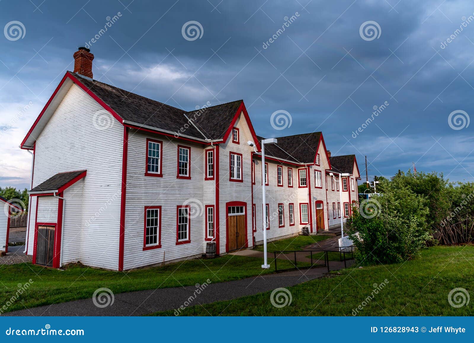 Fort Calgary Museum stock image. Image of aged, white - 126828943