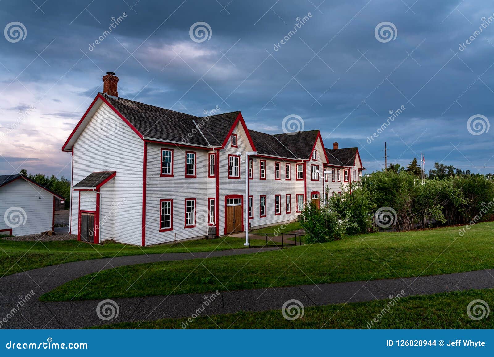Fort Calgary Museum stock photo. Image of stockade, high - 126828944
