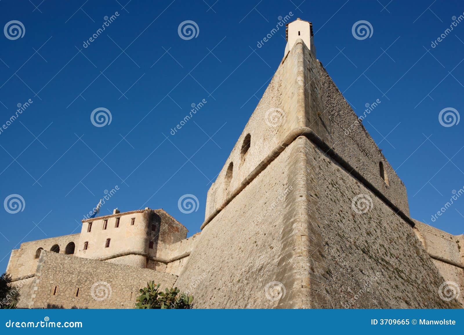 Fort Carre stock image. Image of destinations, antibes - 3709665