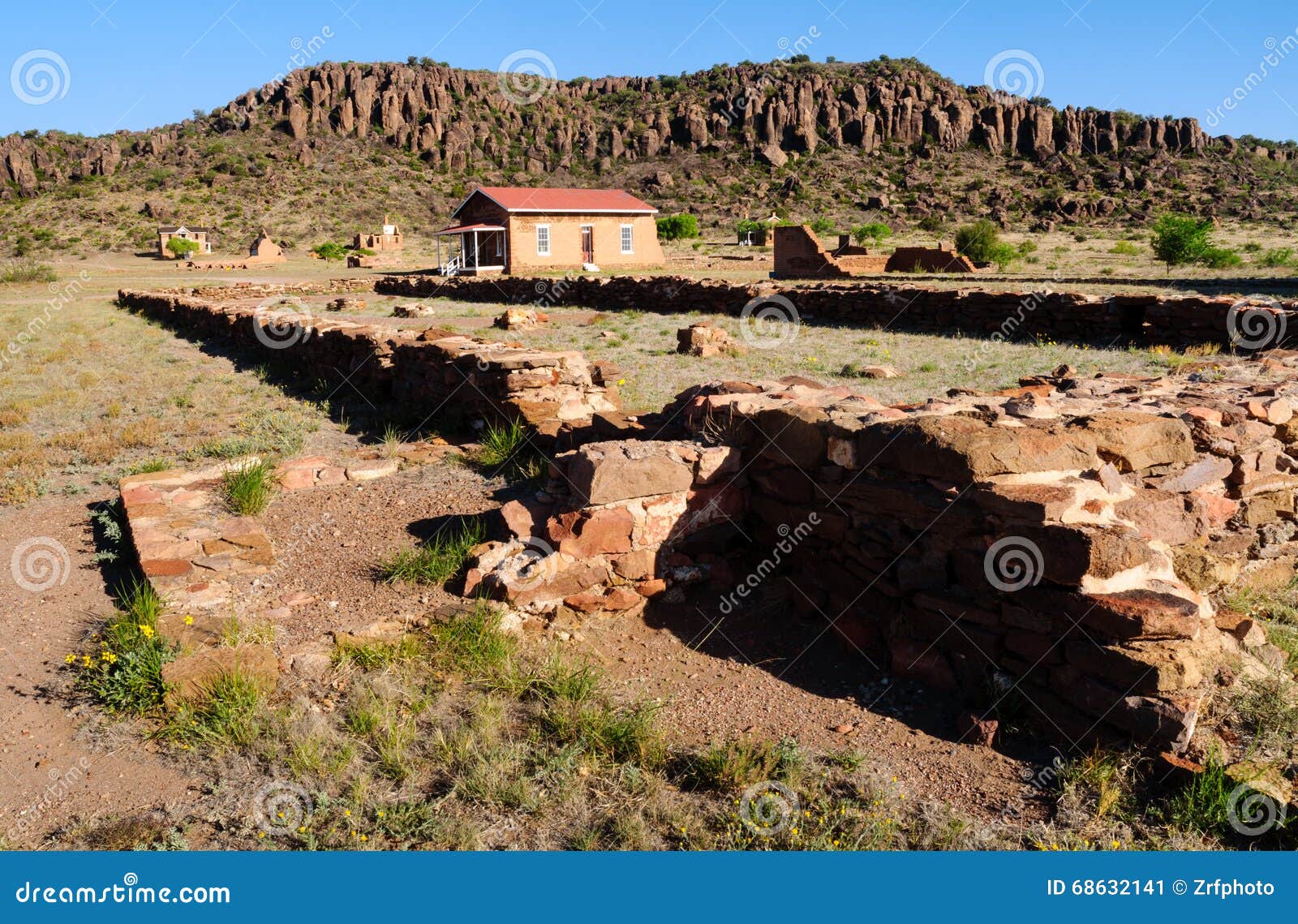 Fort Davis National Historic Site Stock Image - Image of range, states ...
