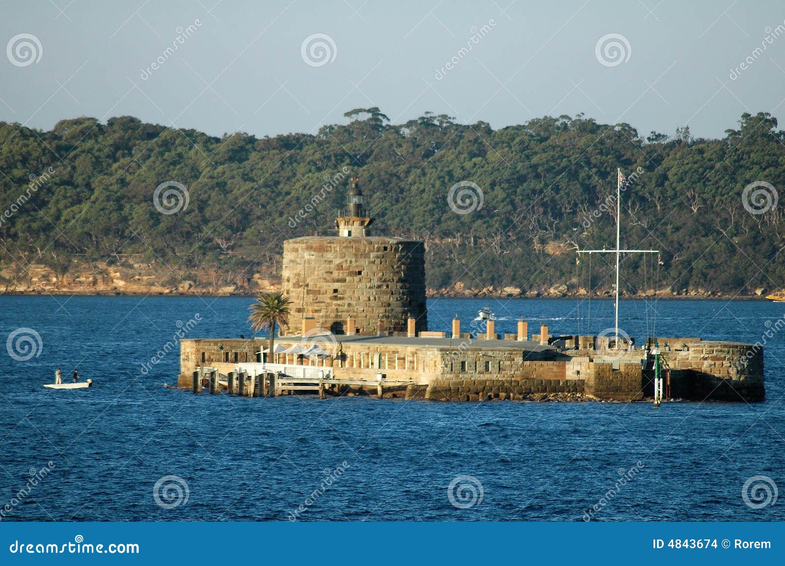 Fort Denison in Sydney stockfoto. Bild von museum, kanal - 4843674