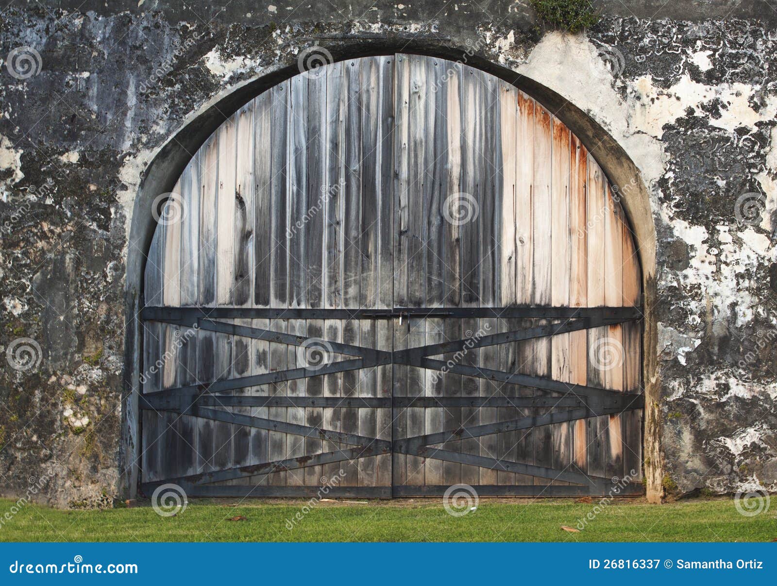 Fort Door stock image. Image of rico, entrance, morro - 26816337