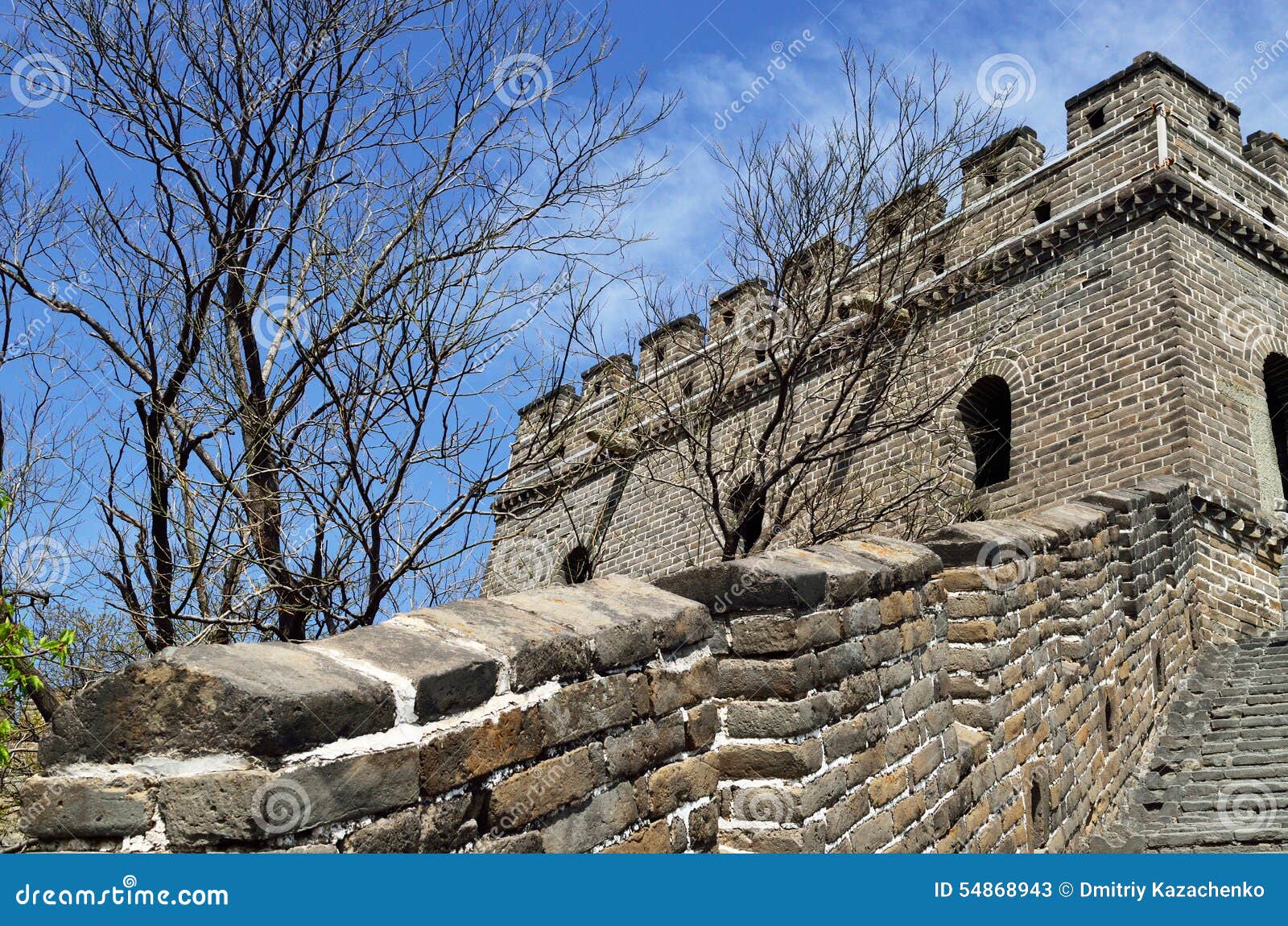 Fort of Great Wall stock image. Image of nature, castle - 54868943
