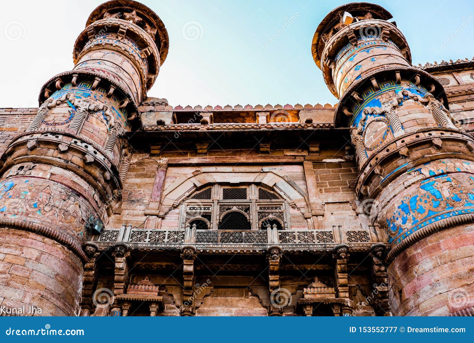 Fort of gwalior stock image. Image of fort, main, entrance - 153552777