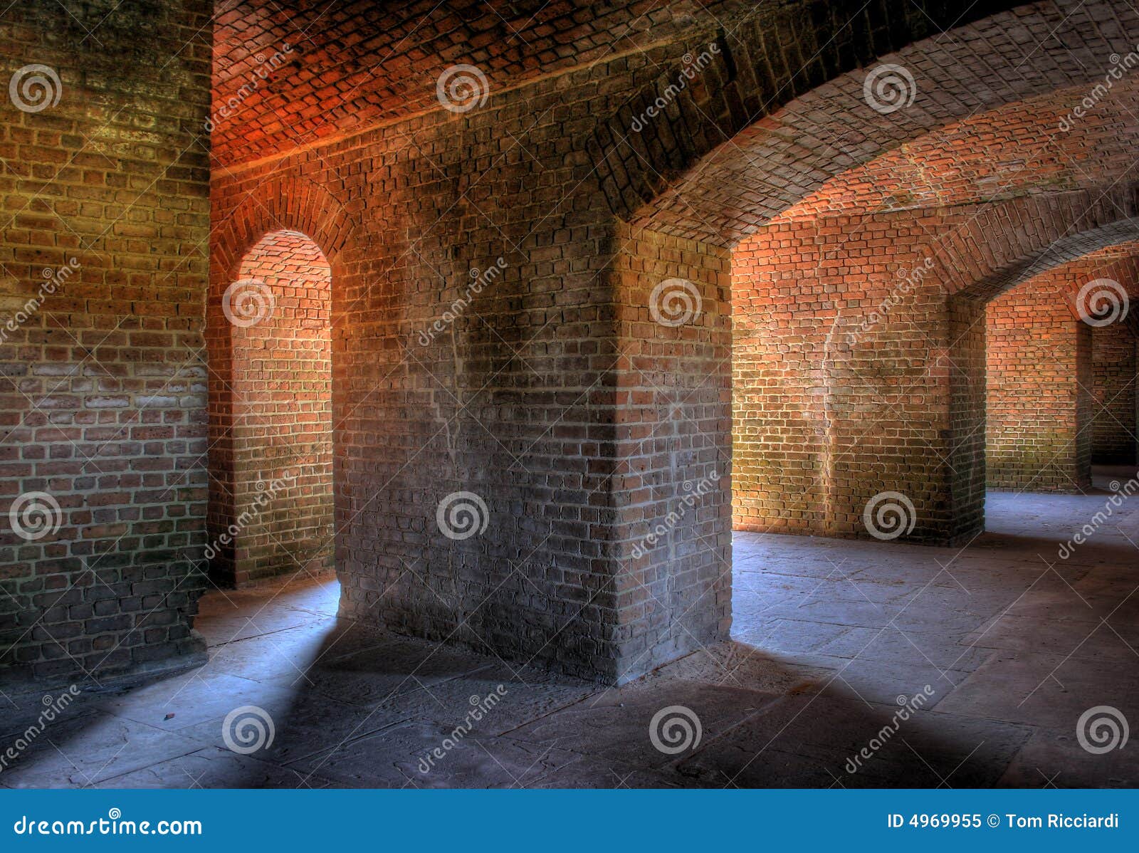 Fort interior stock image. Image of historic, arches, fort - 4969955