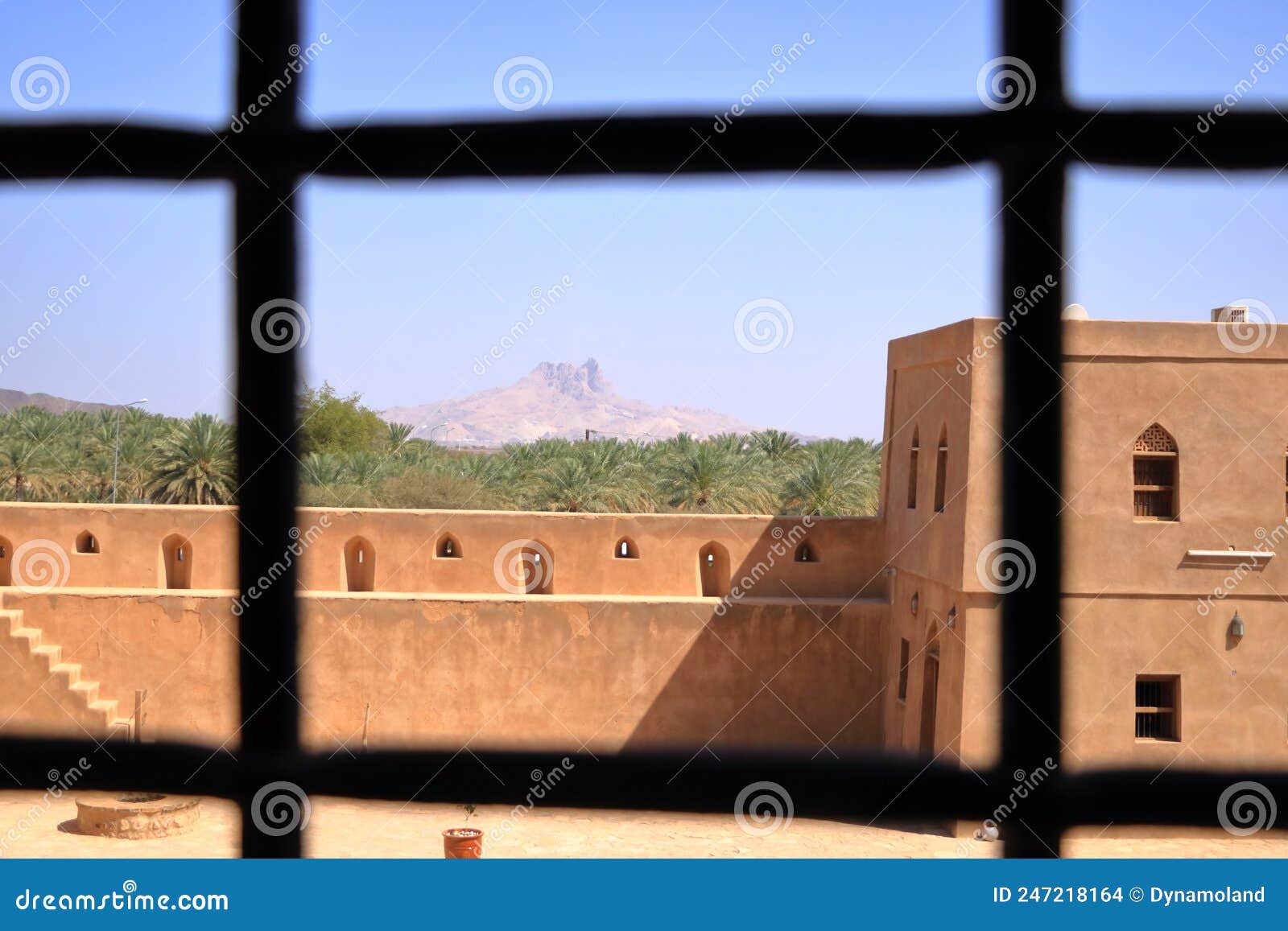 Fort Jabreen Castle, Beautiful Historic Castle in Oman Stock Photo ...