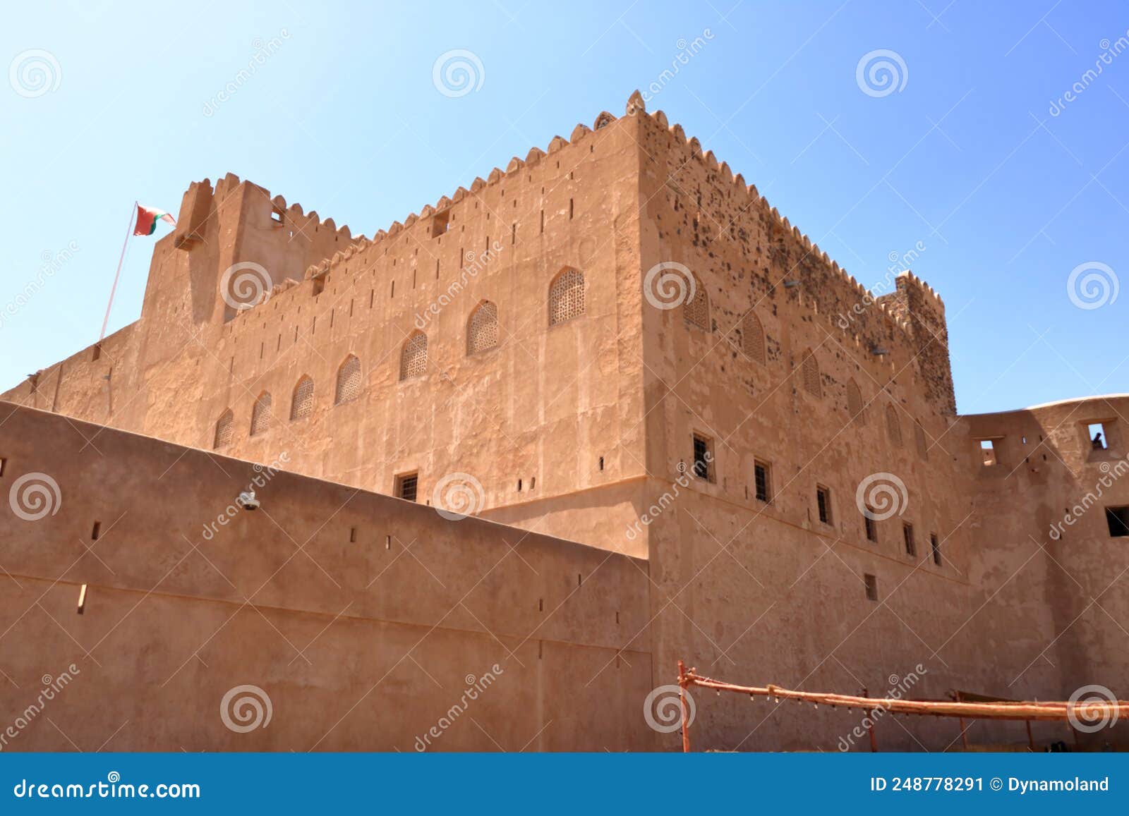 Fort Jabreen Castle, Beautiful Historic Castle in Oman Stock Image ...