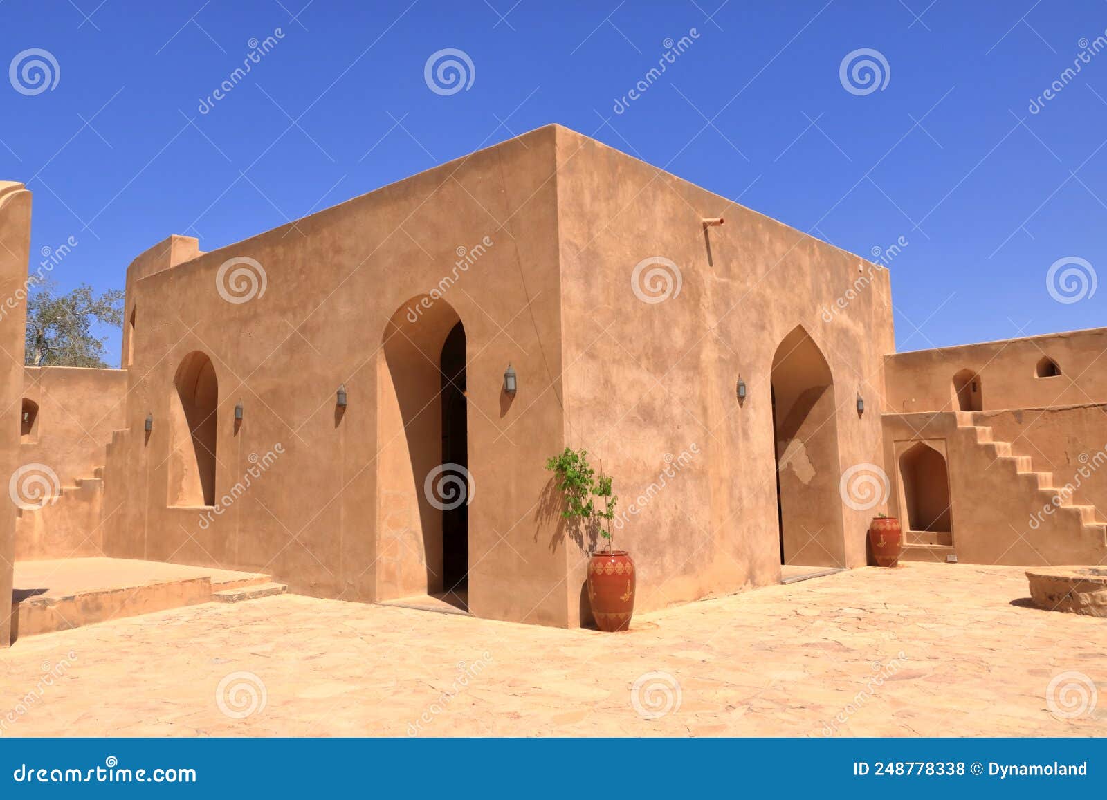 Fort Jabreen Castle, Beautiful Historic Castle in Oman Stock Photo ...