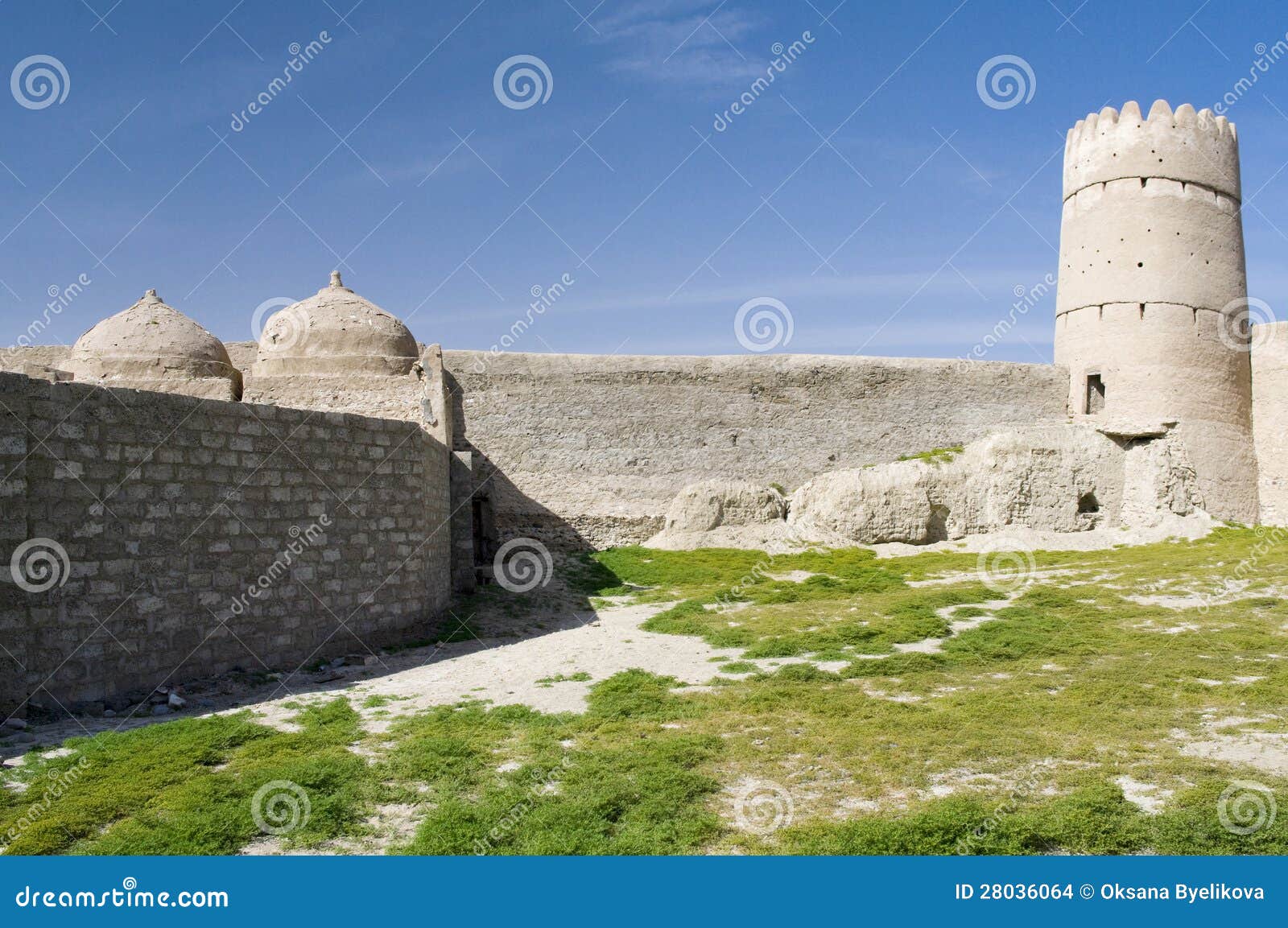 Fort Jalan Bani Bu Ali, Sultanate of Oman Stock Photo - Image of ...