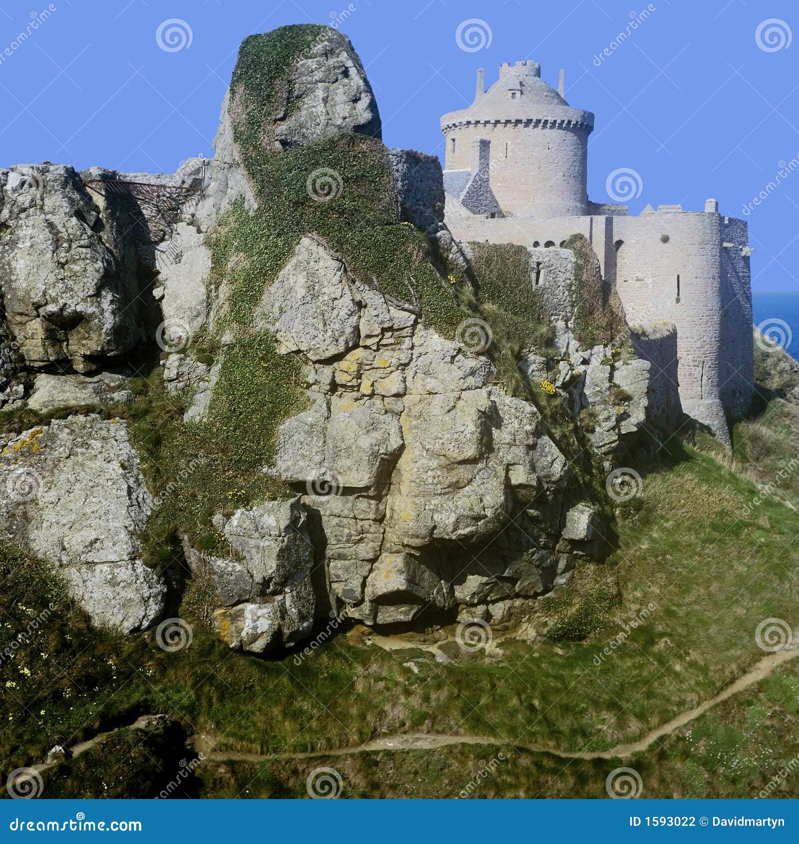 Fort La Latte Emerald Coast Stock Photo - Image of erosion, castle: 1593022