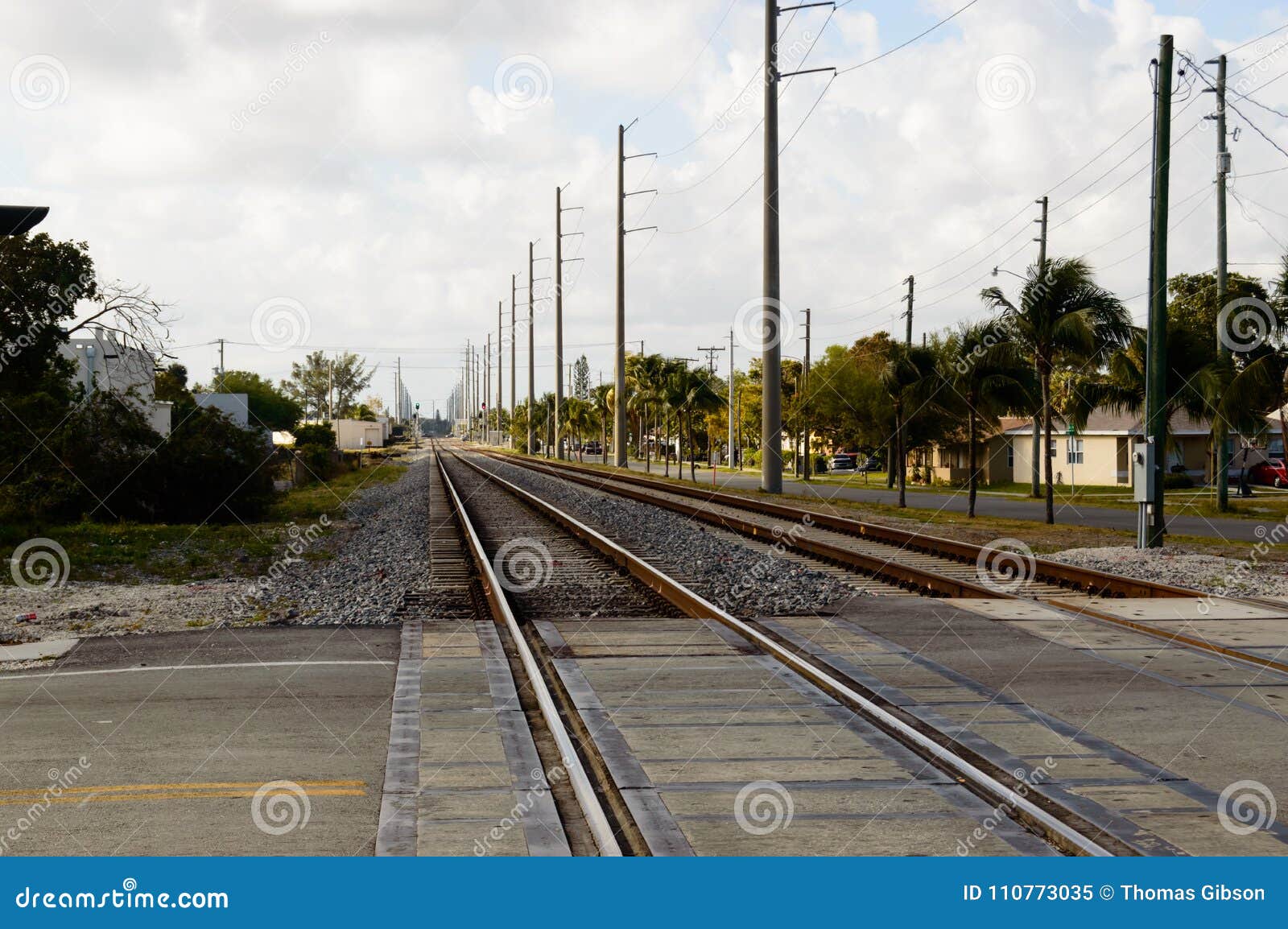 Railways in Florida stock image. Image of south, journey - 110773035