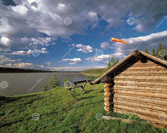 Fort Liard at Liard River, NWT Stock Photo - Image of territory, shore ...