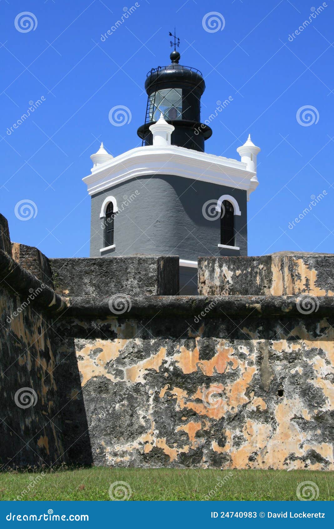 Fort Lighthouse stock image. Image of nautical, concrete - 24740983