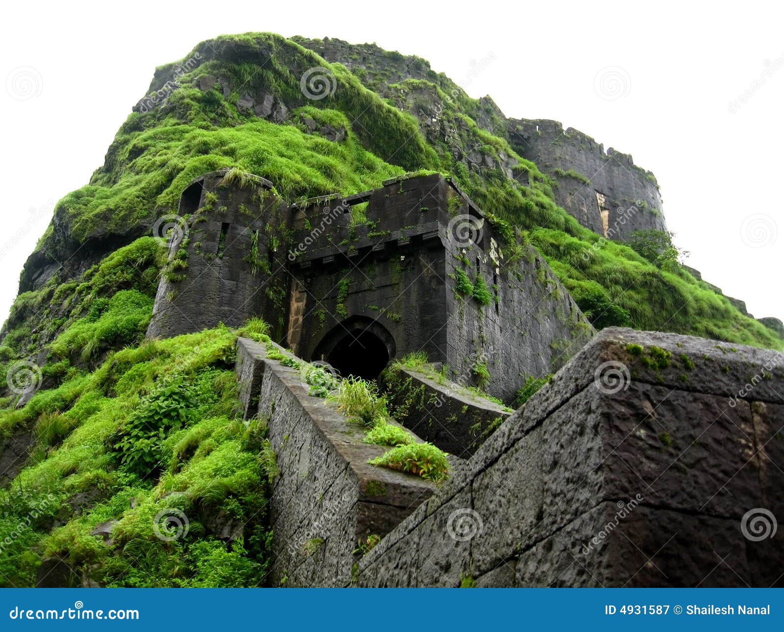 Ancient Lohgad Fort In A Fog Royalty-Free Stock Image | CartoonDealer ...