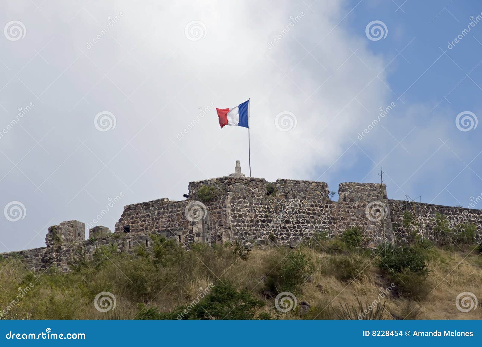 Fort Louis stock photo. Image of flag, fort, shoreline - 8228454