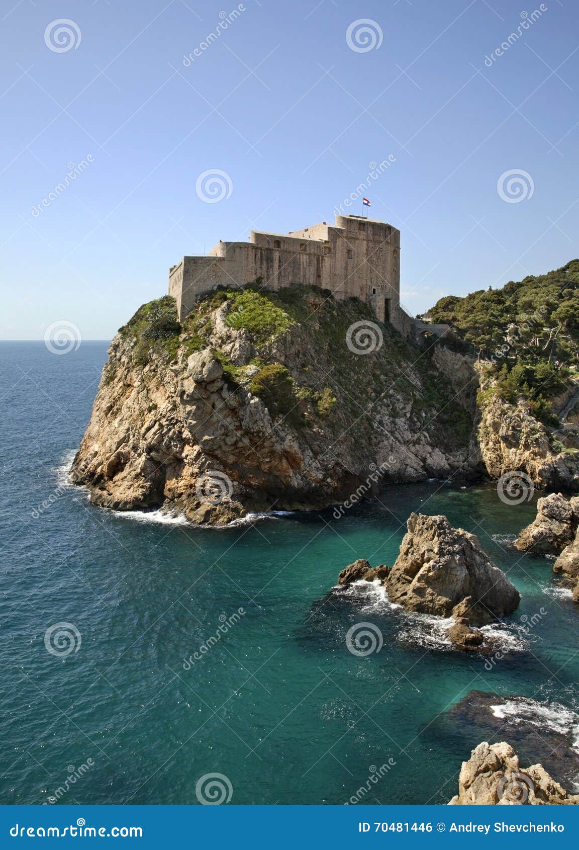 Fort Lovrijenac in Dubrovnik. Croatia Stock Photo - Image of hrvatska ...