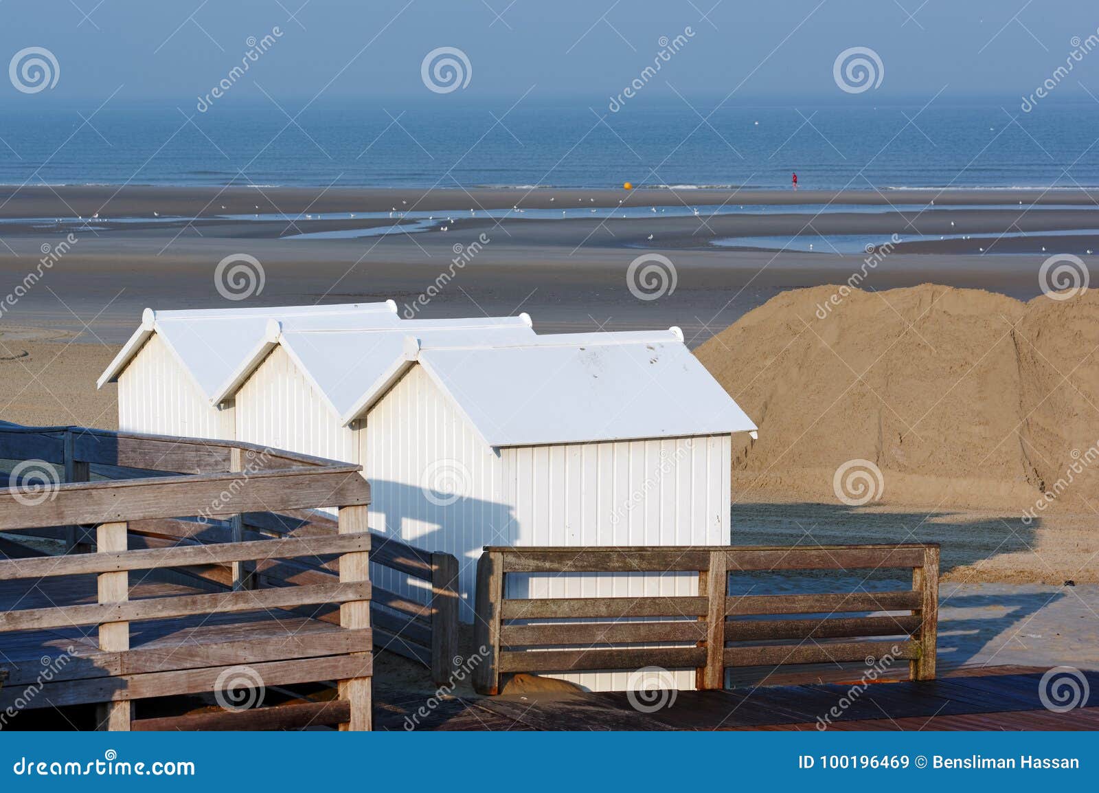 Fort Mahon beach stock image. Image of travel, water - 100196469
