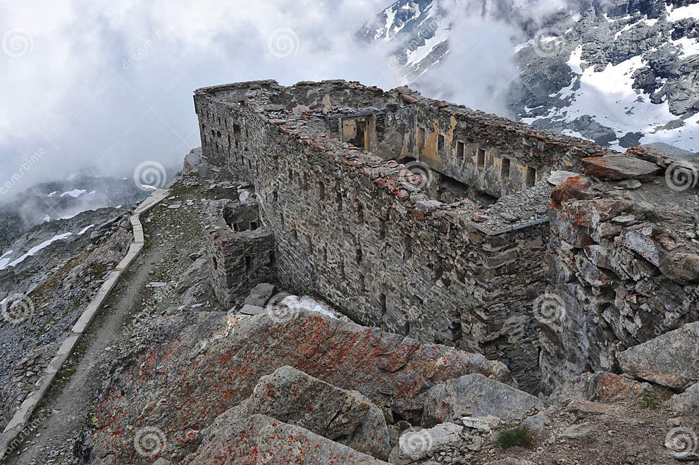 Fort Malamot stock photo. Image of bunker, alpine, abandoned - 29235794