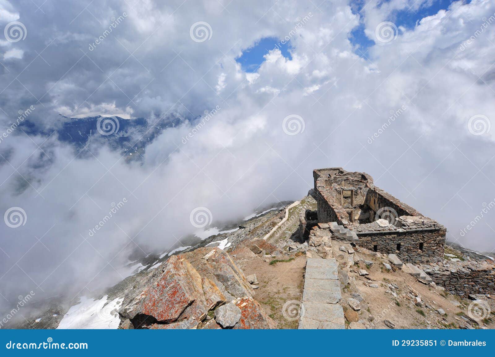 Fort Malamot stock image. Image of cloud, fortress, meadow - 29235851