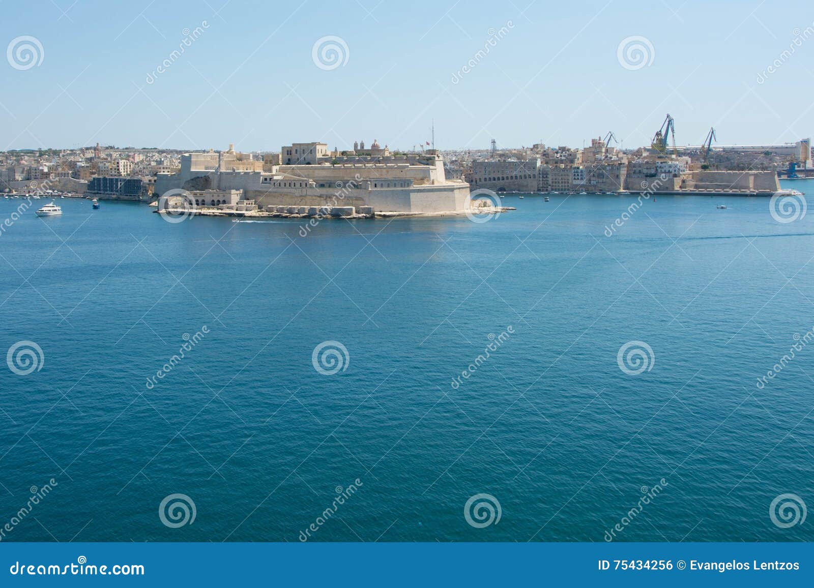 Fort in Malta stock photo. Image of city, monuments, awesome - 75434256