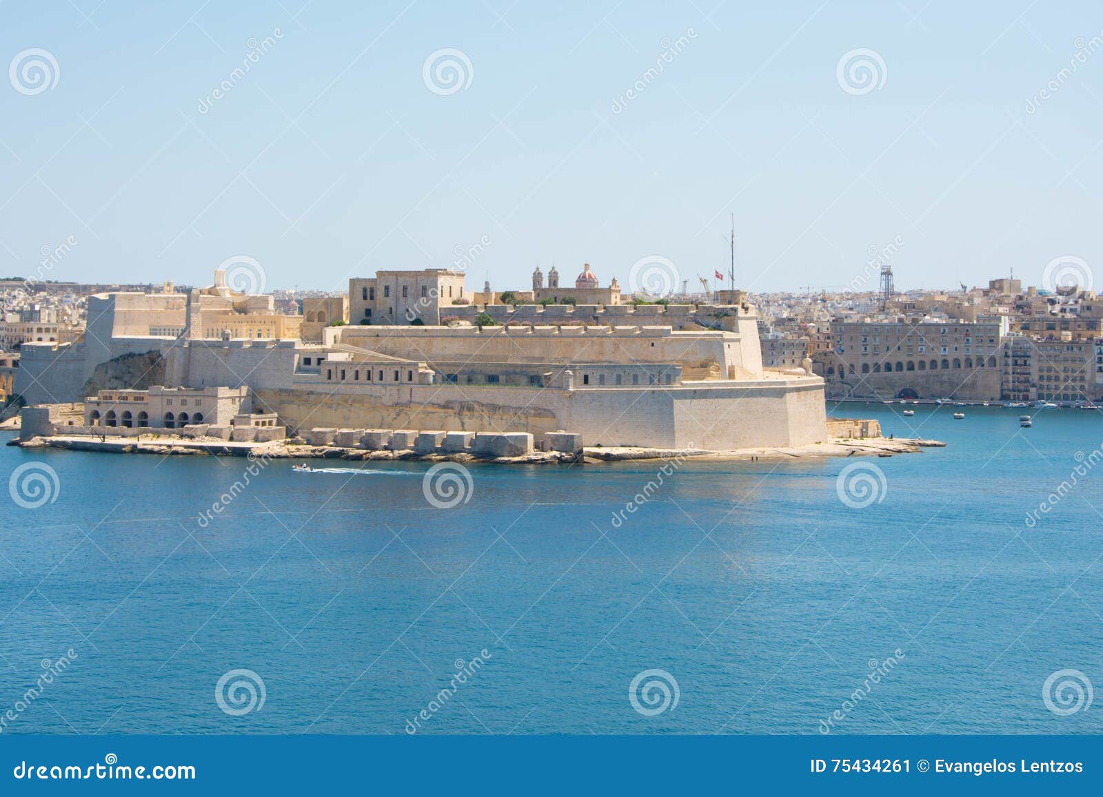 Fort in Malta stock image. Image of fort, malta, unesco - 75434261
