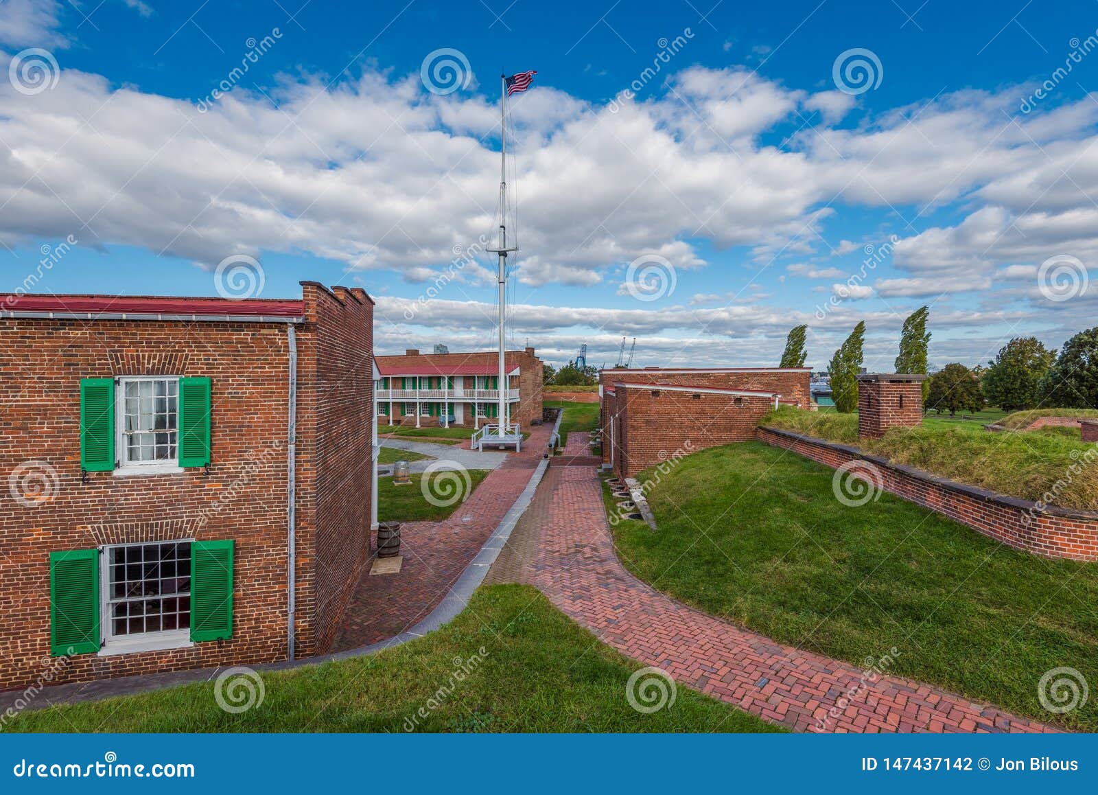 Fort McHenry, in Baltimore, Maryland Stock Photo - Image of travel ...