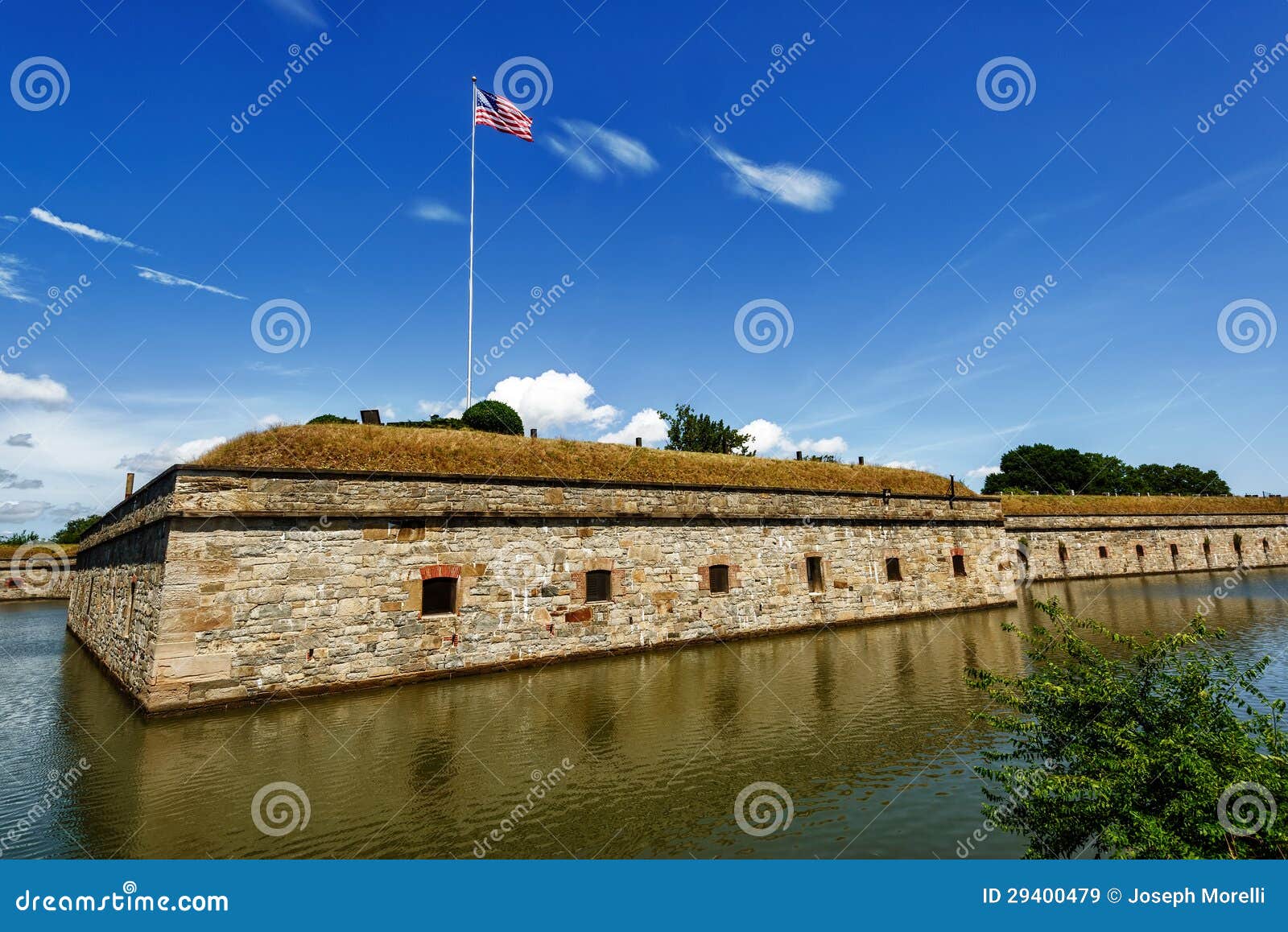 Fort Monroe National Monument Stock Image - Image of landmark, civil ...