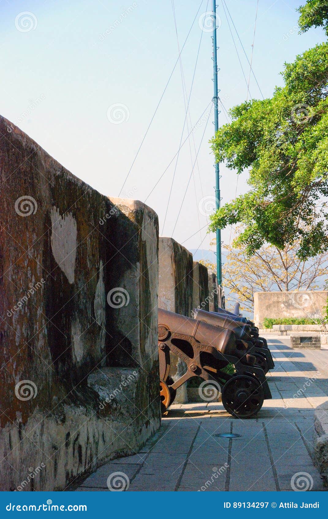 Fort Monte, Macao stock image. Image of historic, historical - 89134297