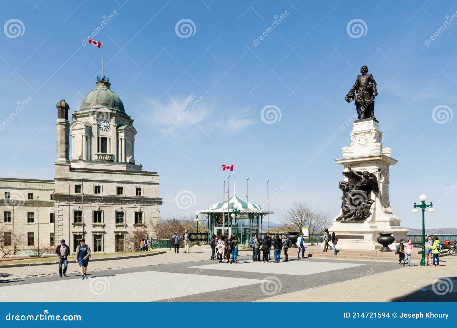 Fort Museum and Samuel De Champlain Monument, Quebec City, Canada ...