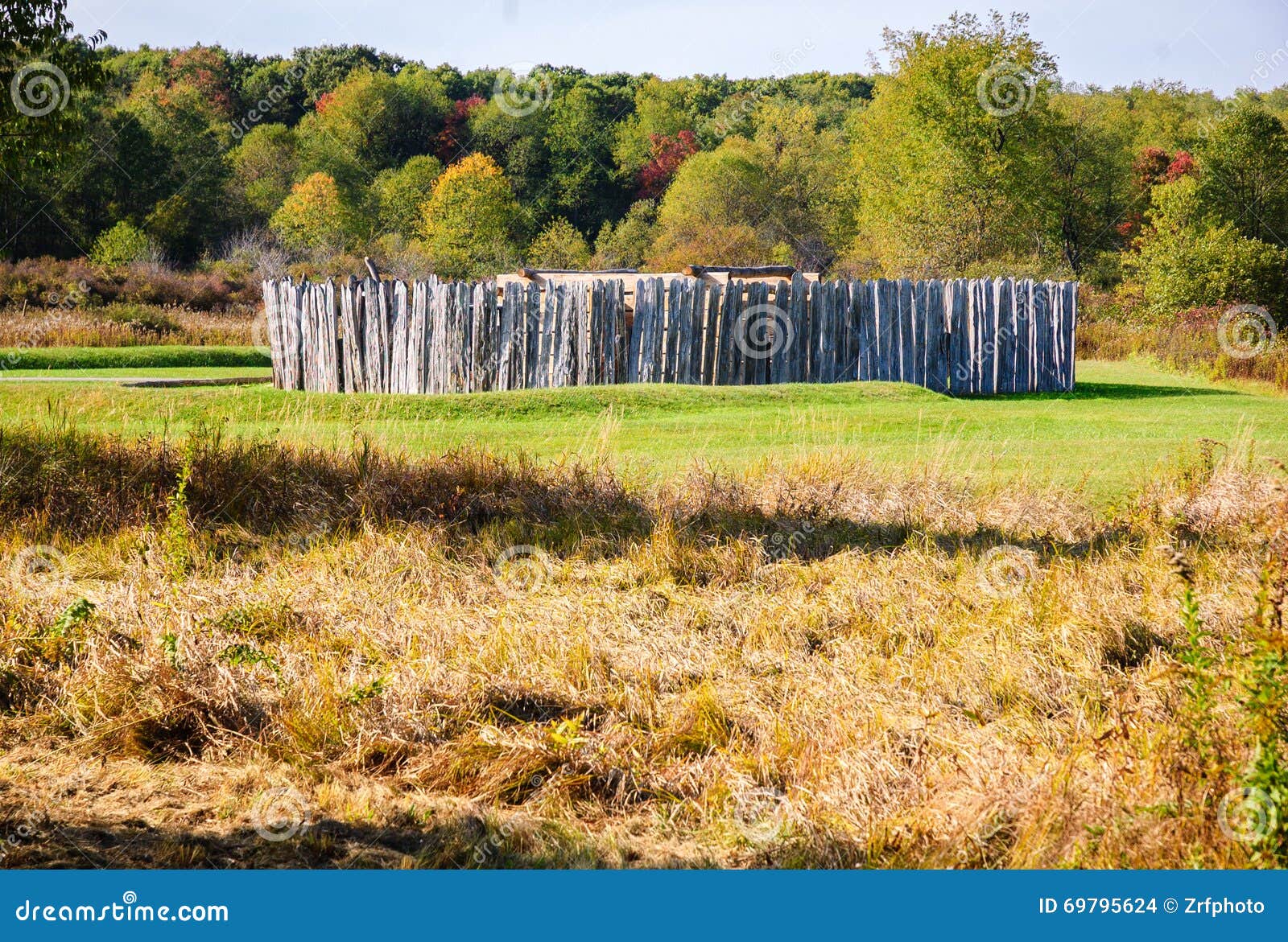 Fort Necessity National Battlefield Stock Photo - Image of meadows ...