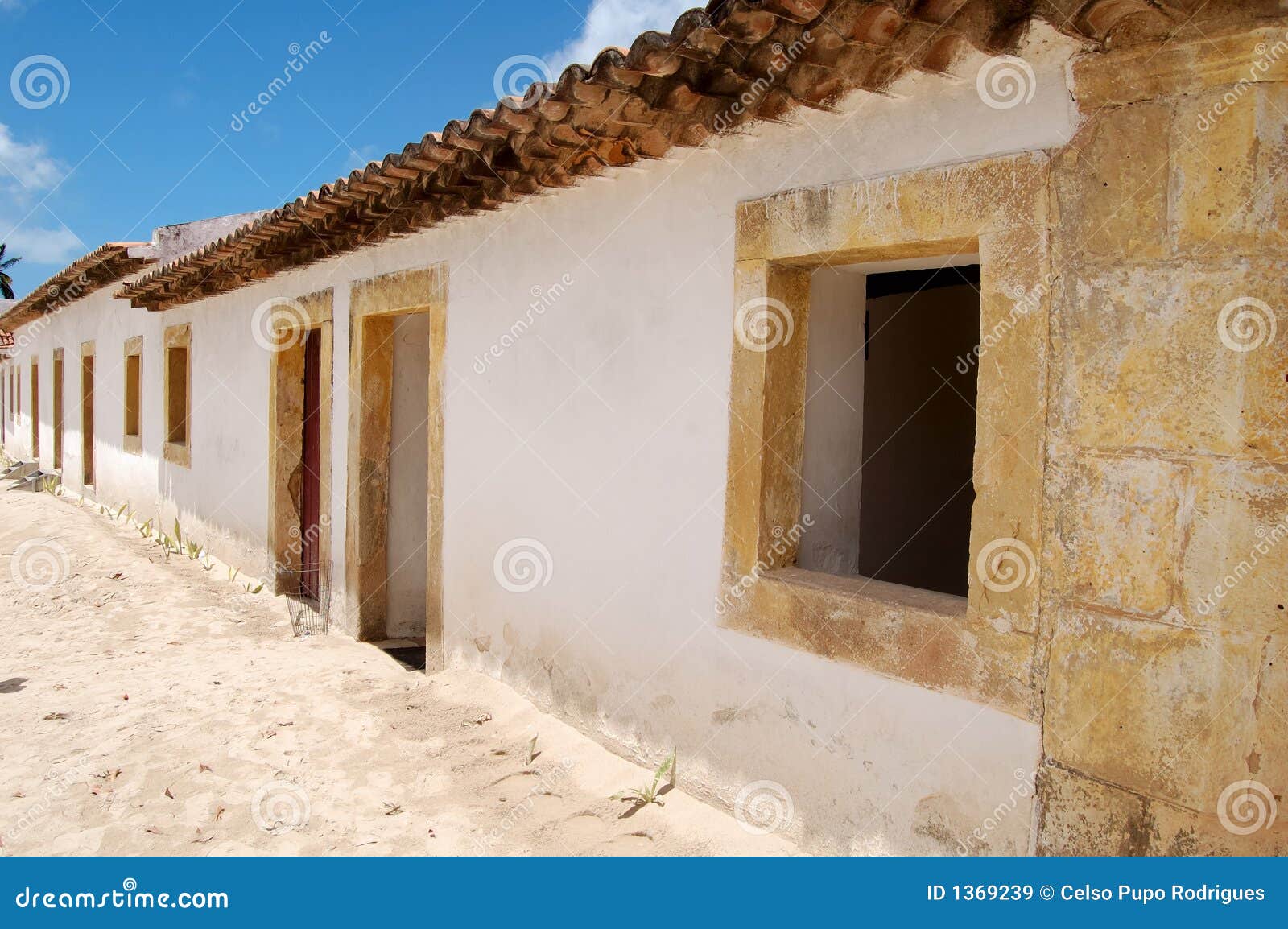 Fort orange stock image. Image of stroll, fort, soil, door - 1369239