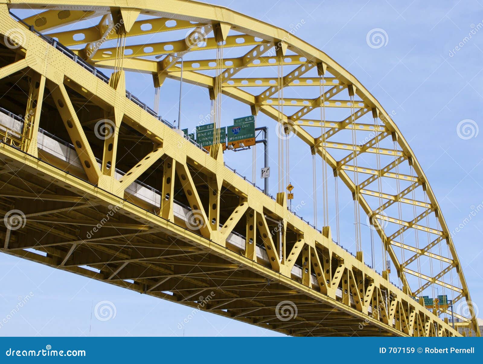 Fort Pitt Bridge stock image. Image of cityscape, bridge - 707159