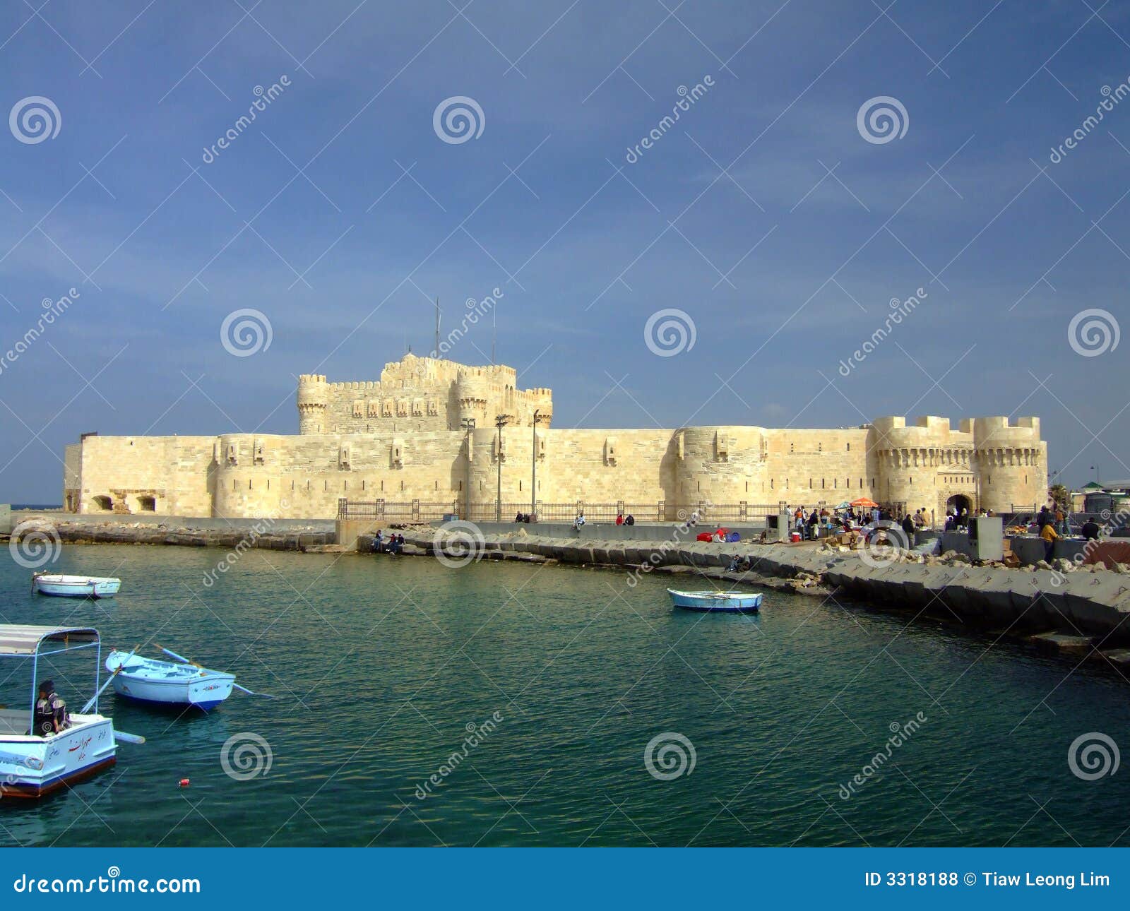 Fort Qaitbey in Alexandria stock photo. Image of alexandria - 3318188