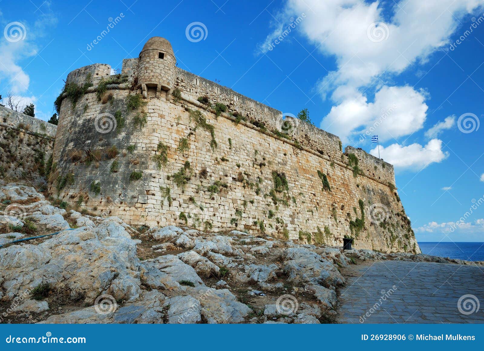 Fort of Rethymnon stock photo. Image of crete, tourists - 26928906