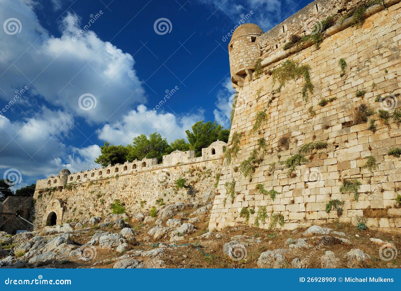 Fort of Rethymnon stock image. Image of fort, rethimnon - 26928909