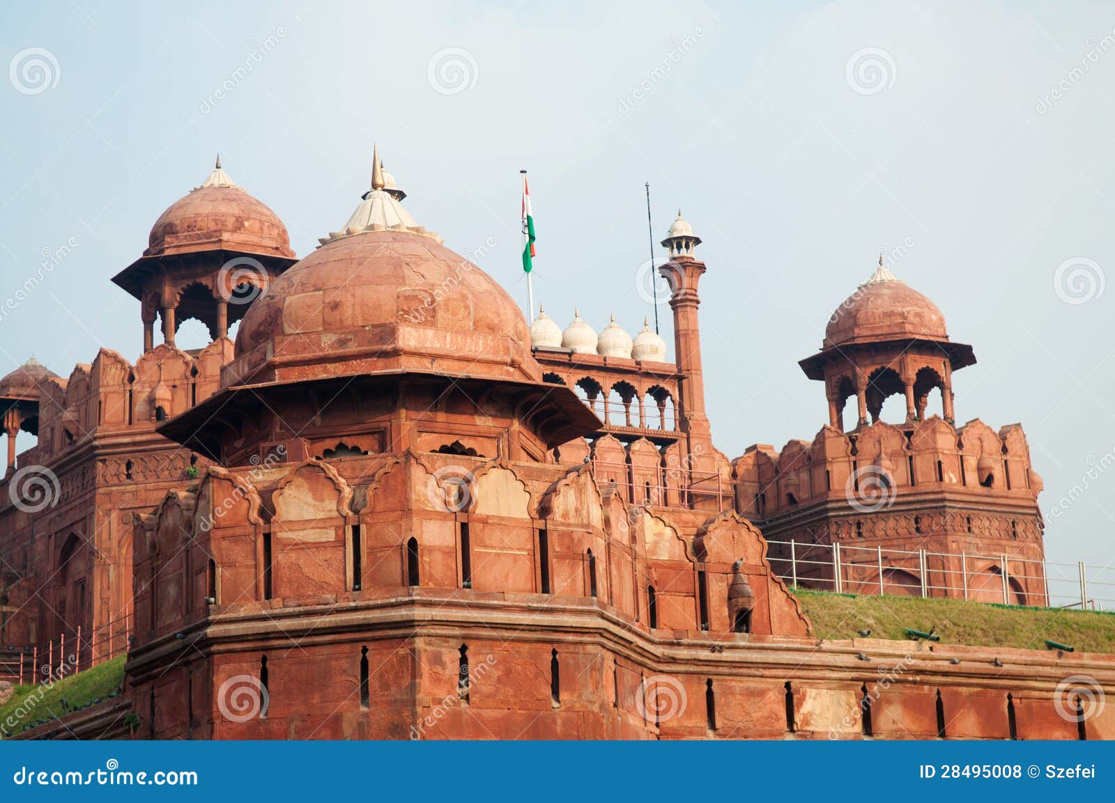 Fort rouge photo stock. Image du forteresse, delhi, architecture - 28495008